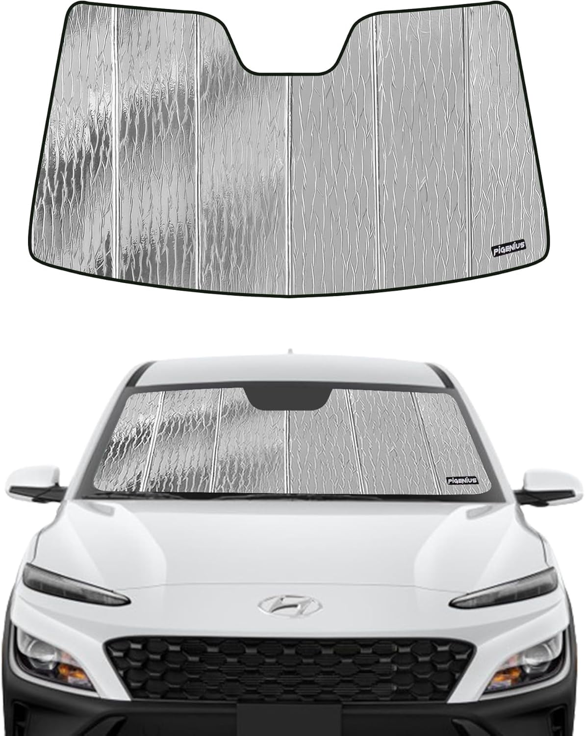 GZHJMY Car Windshield Sun Shade for 2018-2023 Hyundai Kona,with Sensor ...