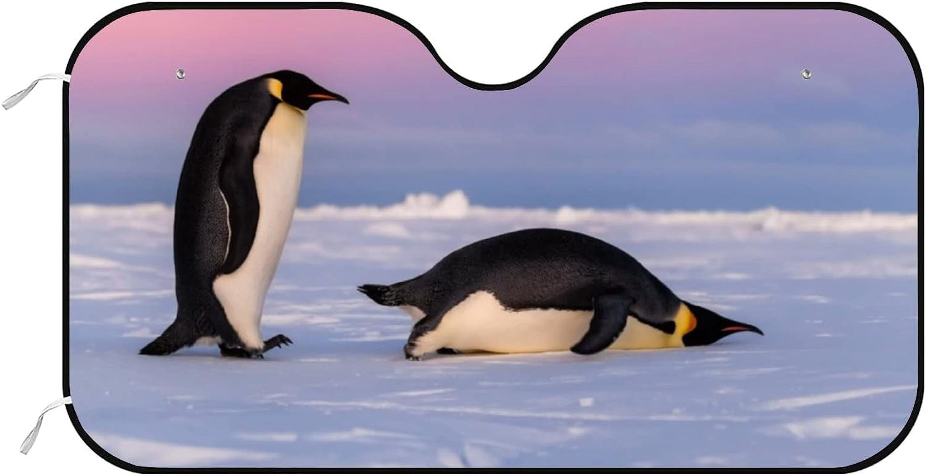 GZHJMY Car Windshield Sunshade Cute Emperor Penguins, Foldable Car ...