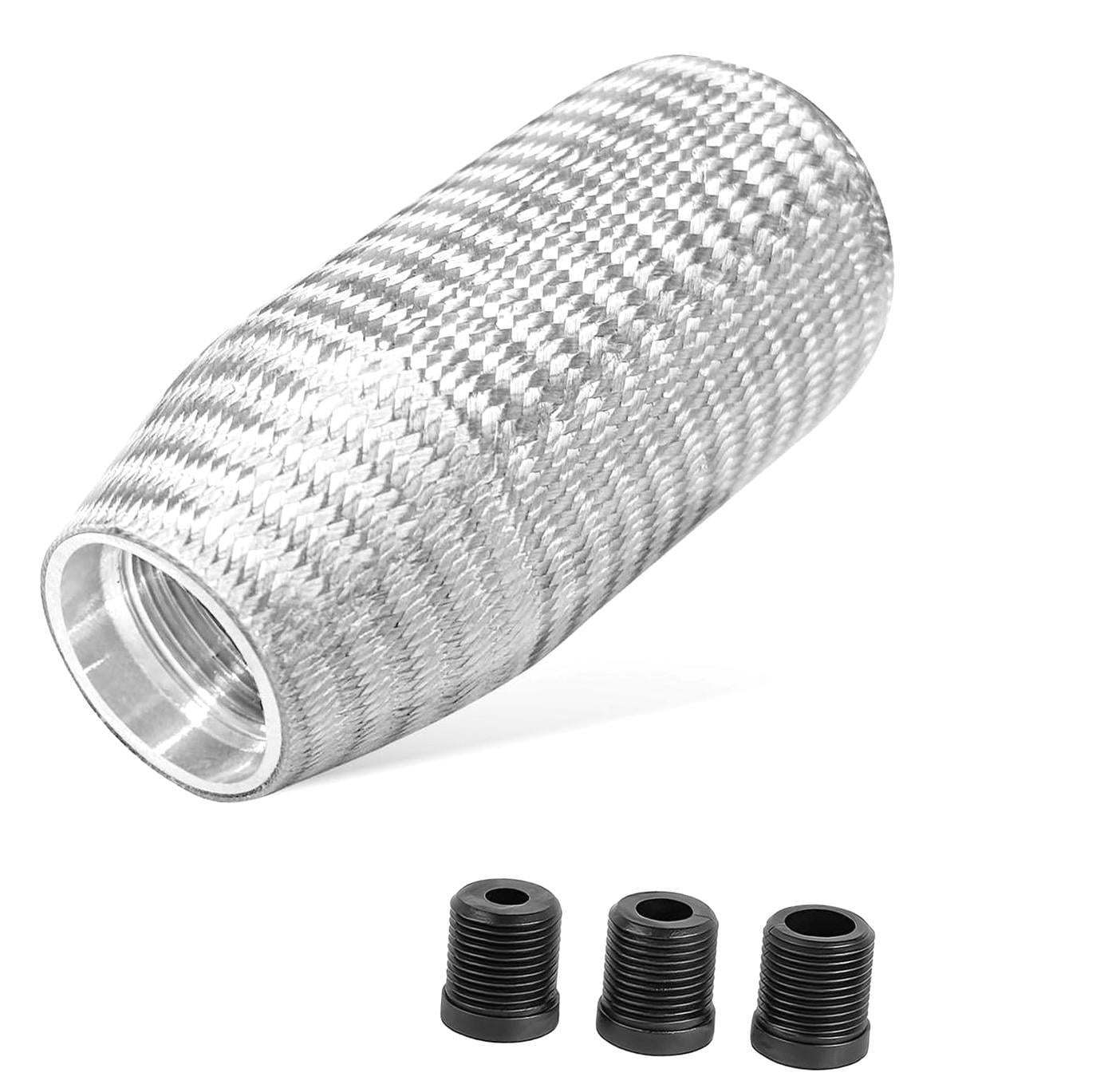 GZHJMY Carbon Fiber Shift Knob, Car Gear Lever Shifter Handle with 3 ...