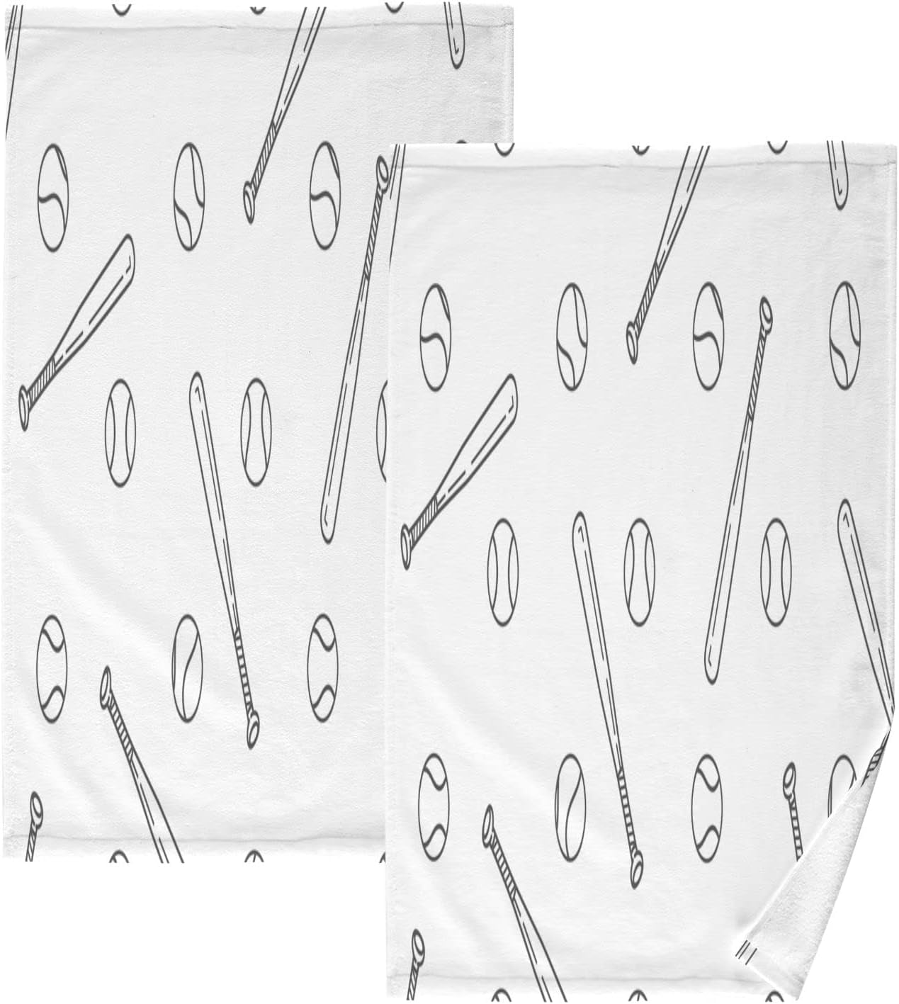GZHJMY Cartoon Baseball Print Pure Cotton Hand Towels for Bath ...