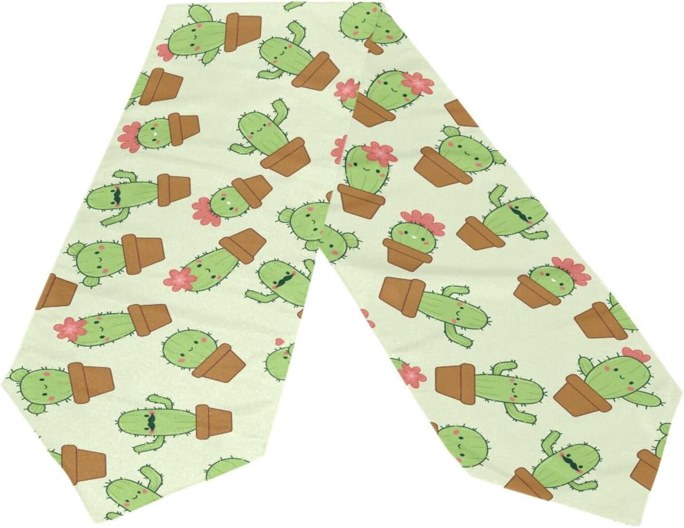 GZHJMY Cartoon Cactus Table Runner Seasonal Table Cloth Runner for ...