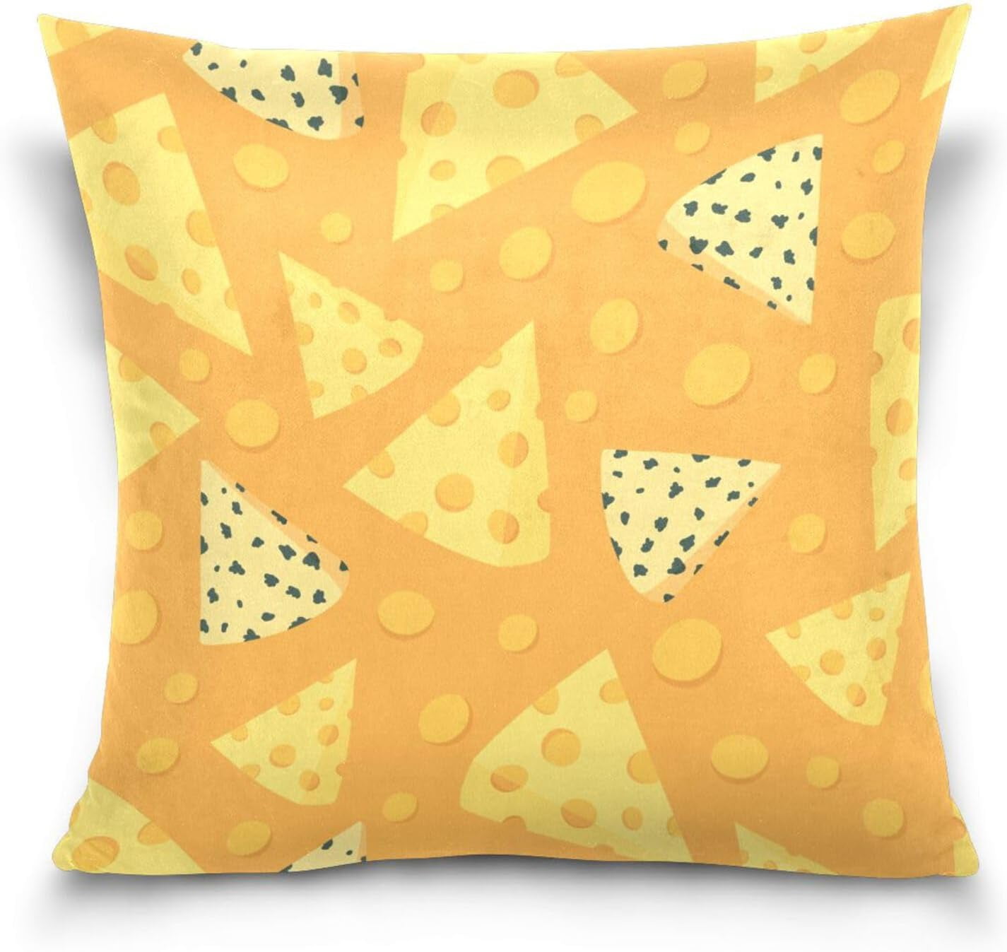 GZHJMY Cartoon Cheese Pillow Cover 16 x 16 Inch, Soft Decorative ...
