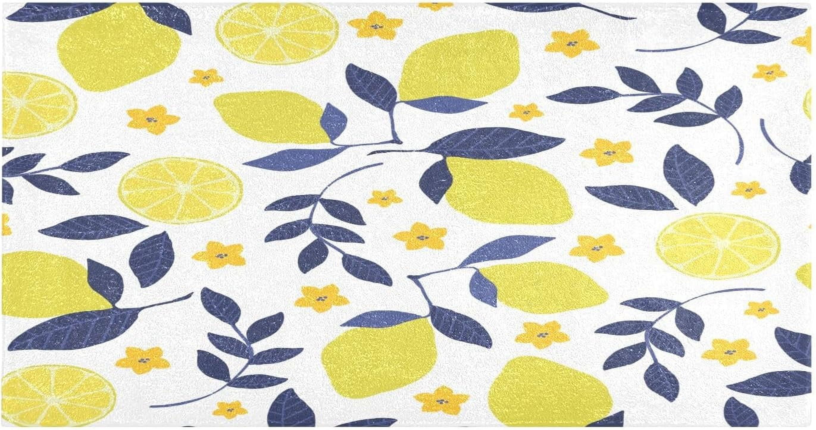 GZHJMY Cartoon Lemon Bathroom Rug Mat,Soft and Absorbent Bath Mats Non ...
