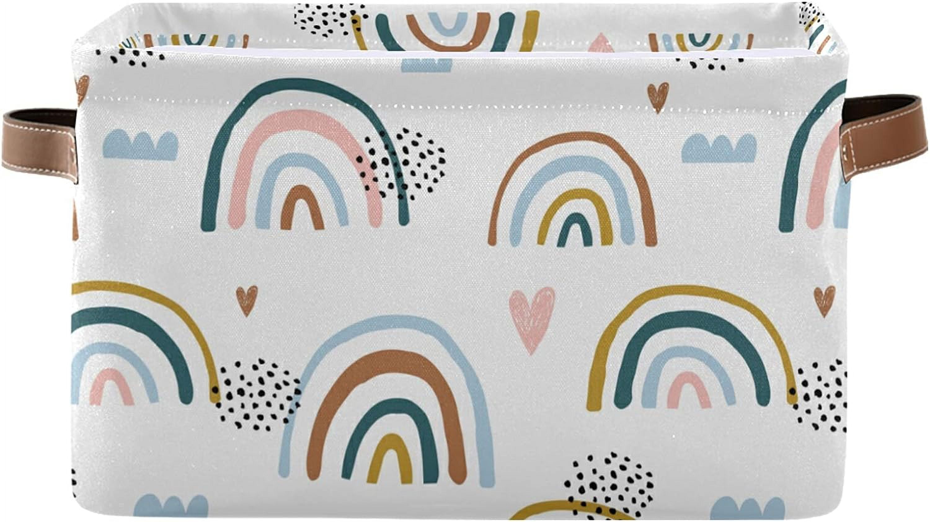 GZHJMY Cartoon Rainbow Storage Bin for Toy Storage Basket Dirty Clothes ...