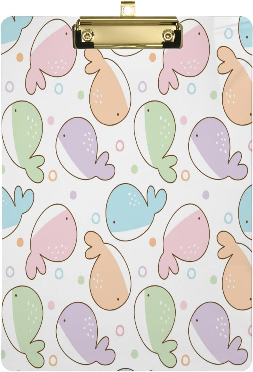 GZHJMY Cartoon Whale Clipboard,Standard A4 Letter Size Hardboard Office ...