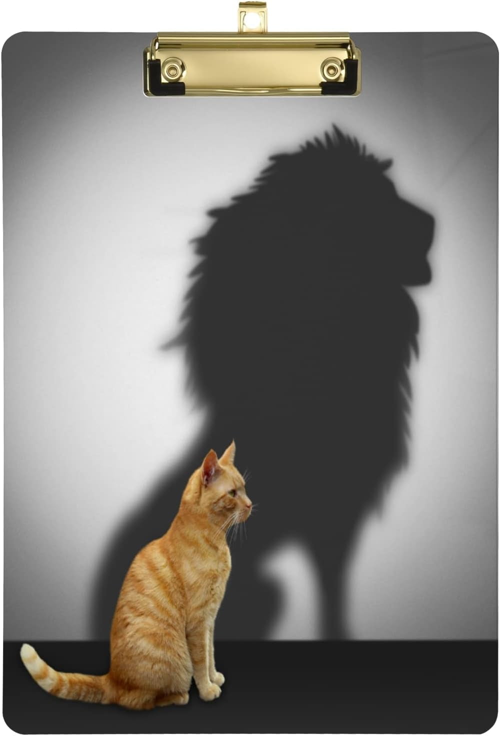 GZHJMY Cat with Lion Shadow Acrylic Clipboard Letter Size 9" x 12.5 ...