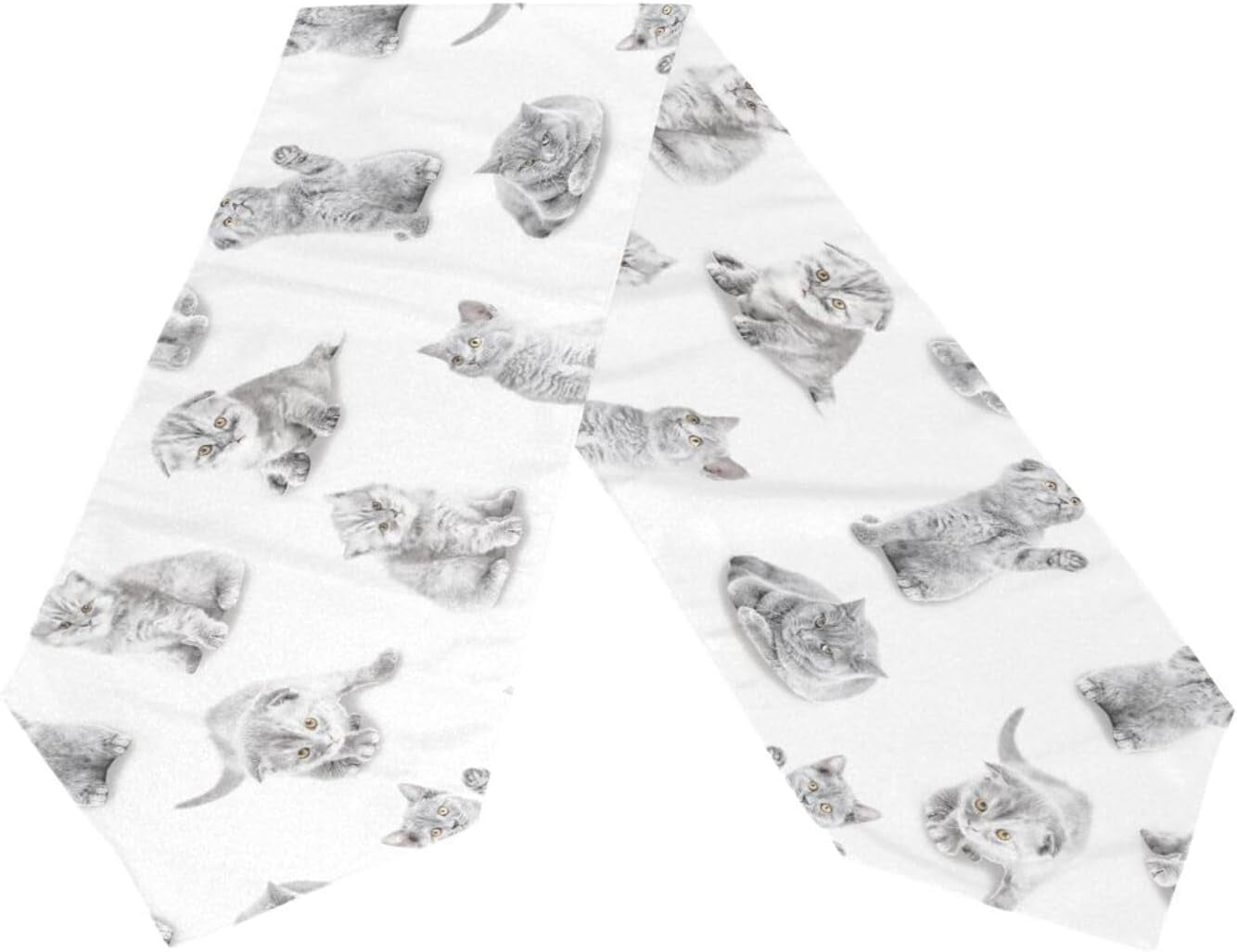 GZHJMY Cat Table Runner Seasonal Table Cloth Runner for Kitchen Dining ...