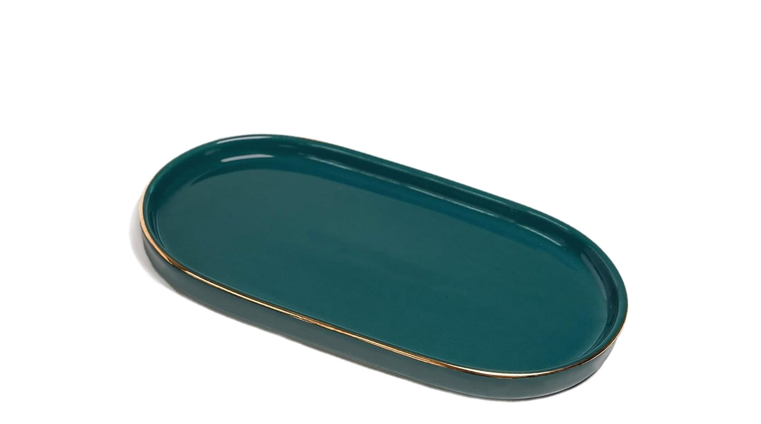GZHJMY Ceramic Jewelry Dish Tray, Perfume Vanity Tray, 7x4 Catch All ...