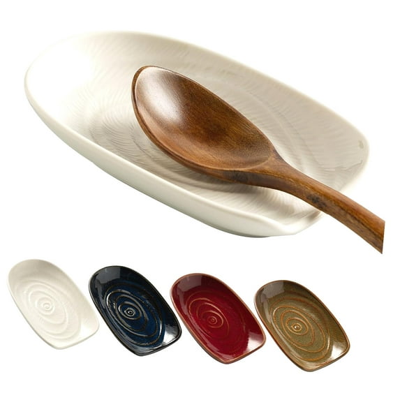 GZHJMY Ceramic Spoon Rest for Stove Top, Spoon Holder for Kitchen ...