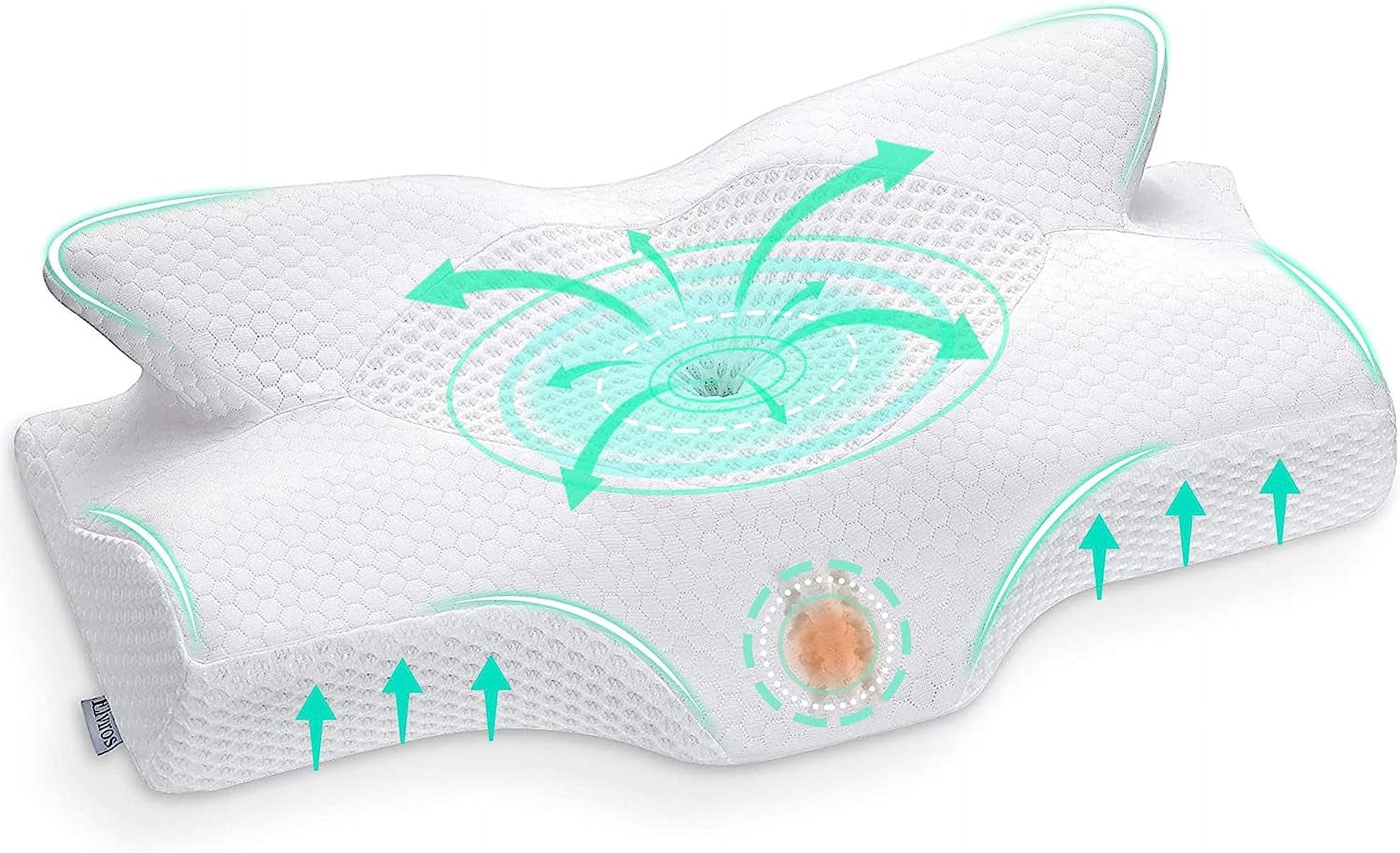 GZHJMY Cervical Memory Foam Pillows for Neck and Shoulder Pain ...