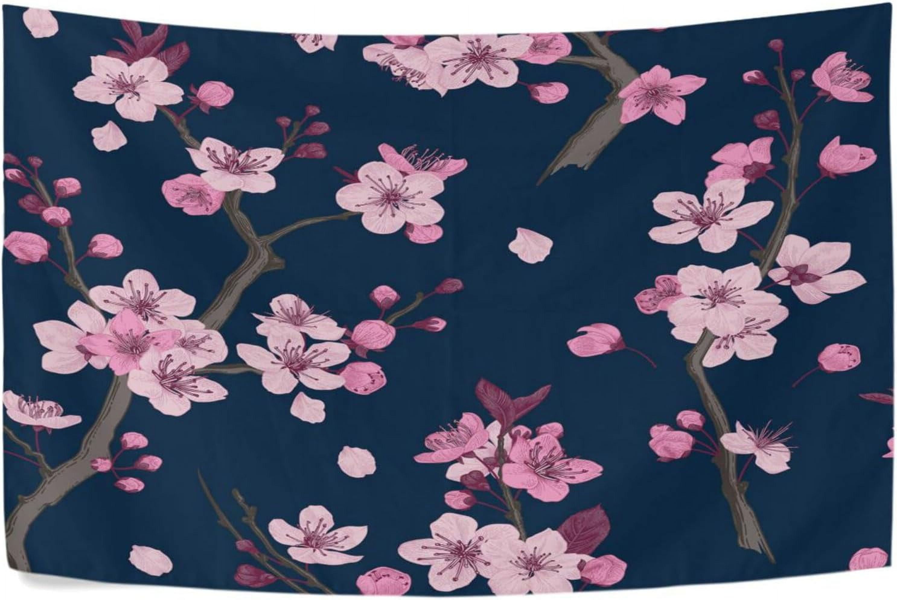 GZHJMY Cherry Blossoms Tapestry Aesthetic Tapestry for Bedroom Colorful ...