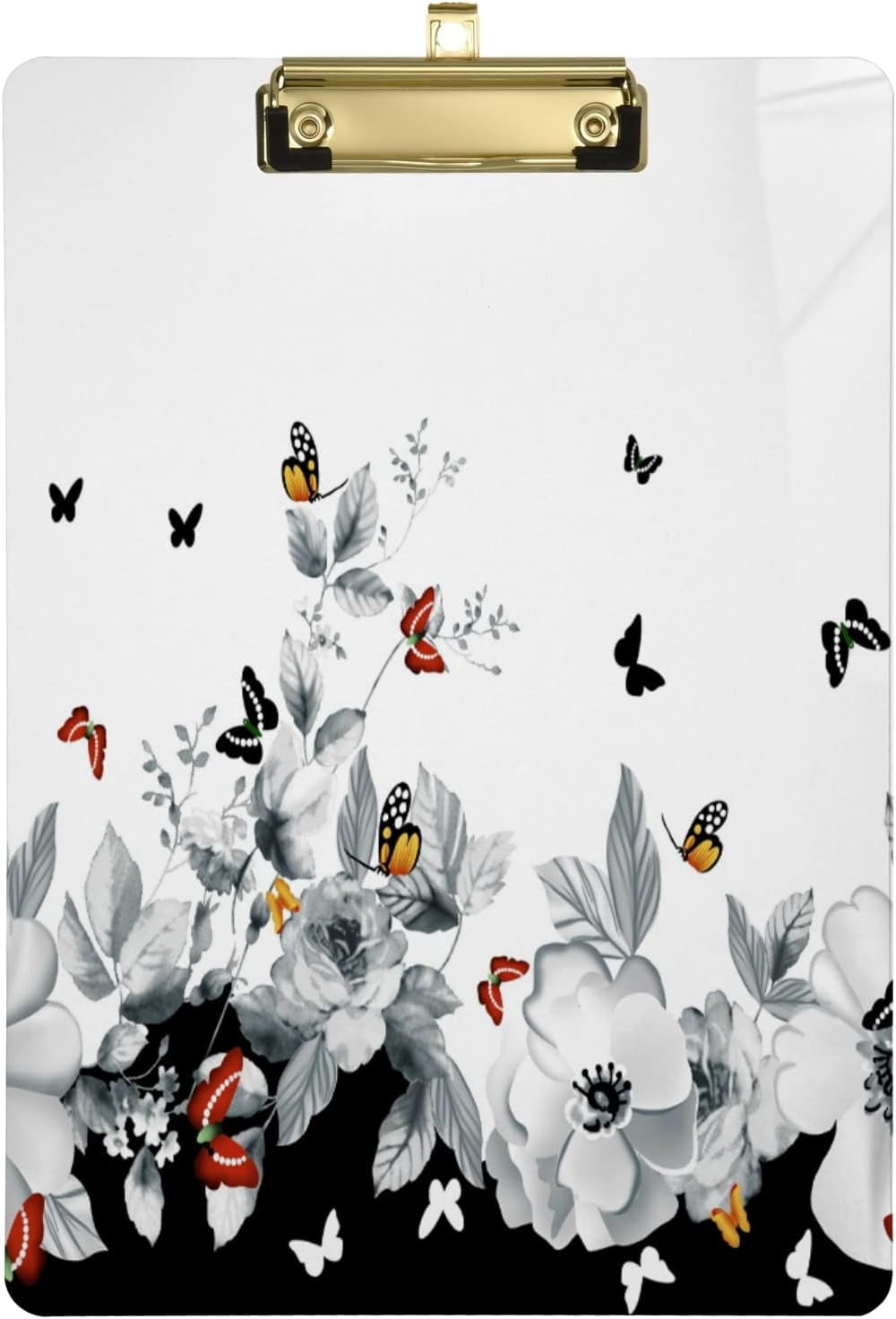 GZHJMY Chinese Butterfly Cherry Blossom Acrylic Clipboard Letter Size 9 ...