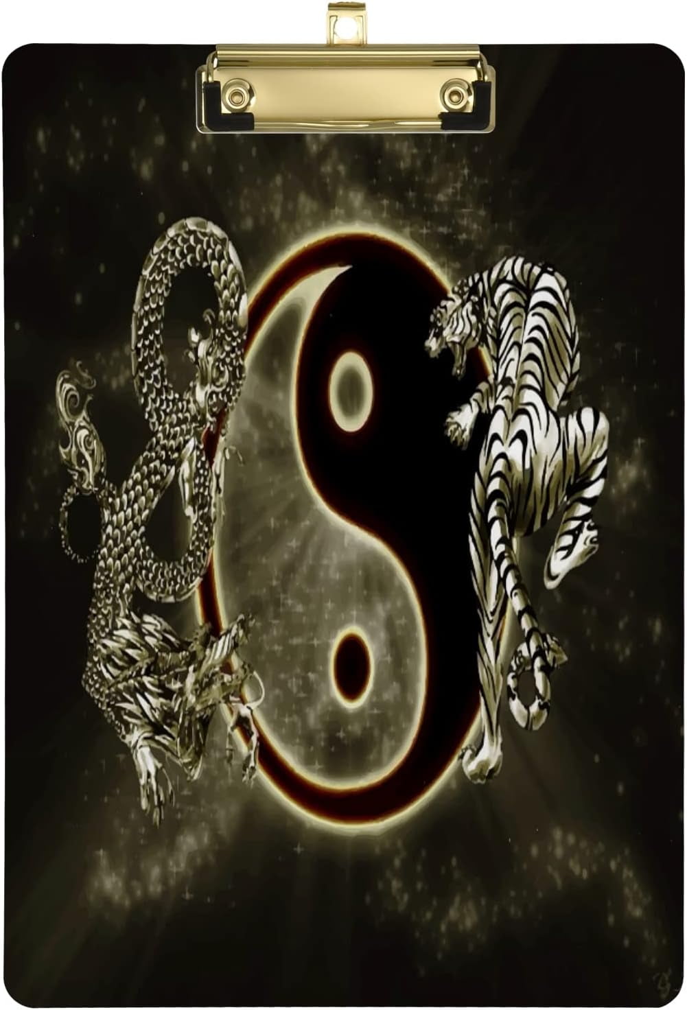GZHJMY Chinese Dragon Tiger Yin and Yang Acrylic Clipboard Letter Size ...