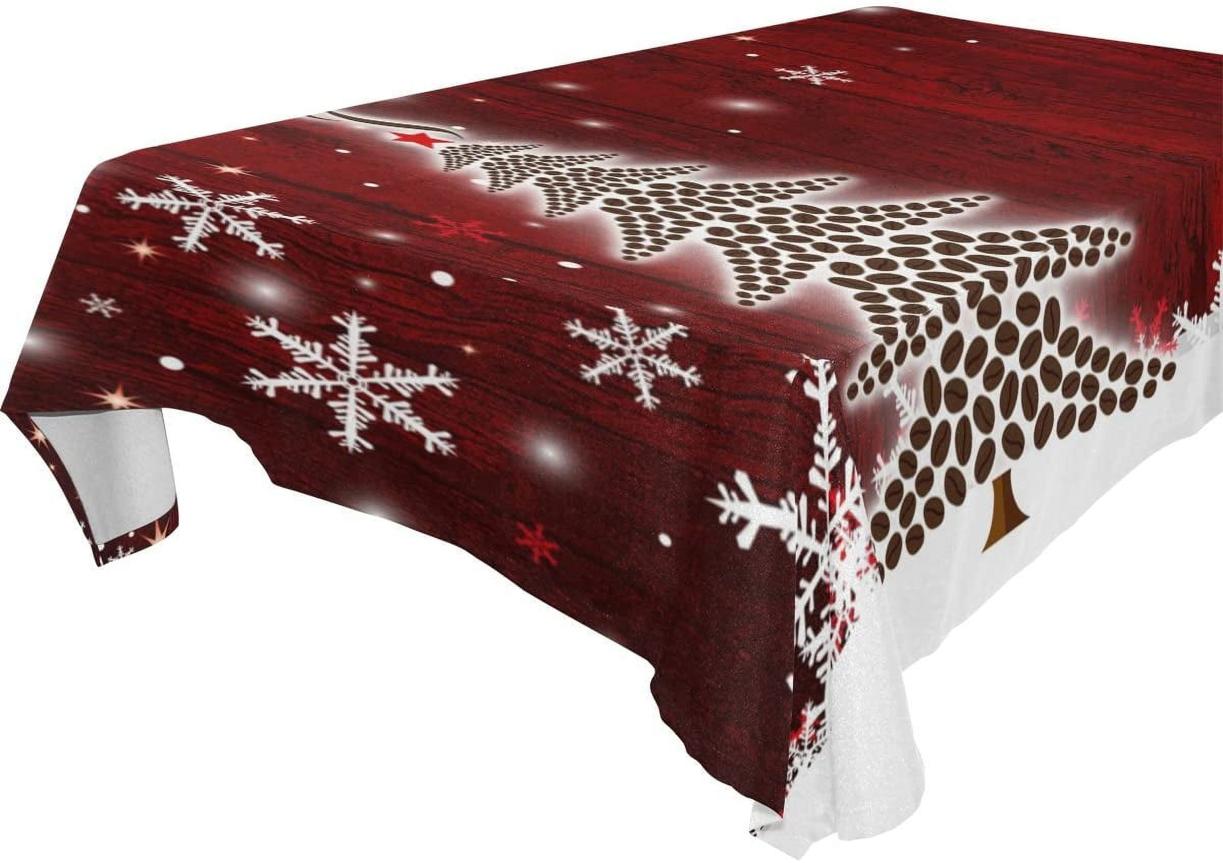 GZHJMY Christmas Holiday Rectangle Tablecloth 54"(W) x 72"(L ...