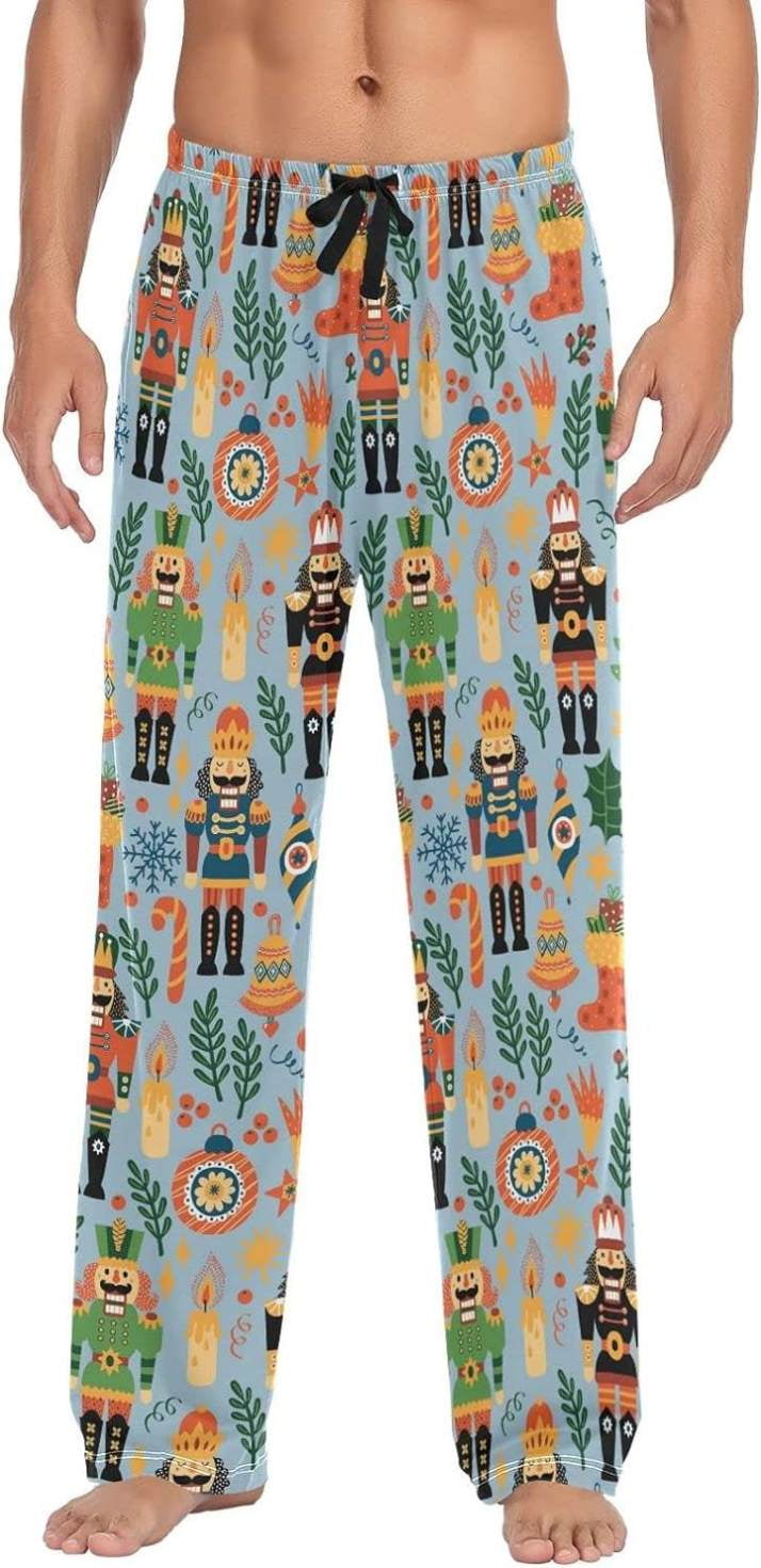 GZHJMY Christmas Nutcracker Pajama Pants for Men, Lounge Pants ...