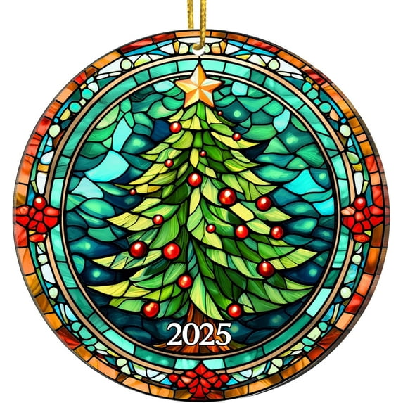 GZHJMY Christmas Ornaments 2025, Faux Effect Christmas Tree Ornaments ...