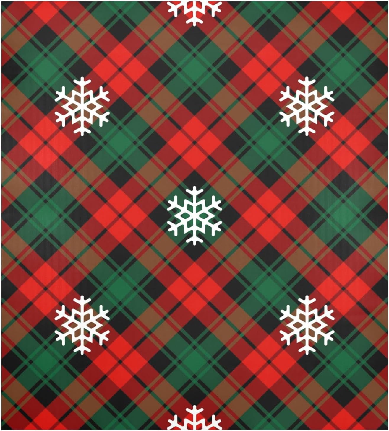 GZHJMY Christmas Snowflake Plaid Dishwasher Magnet Sticker Cover ...