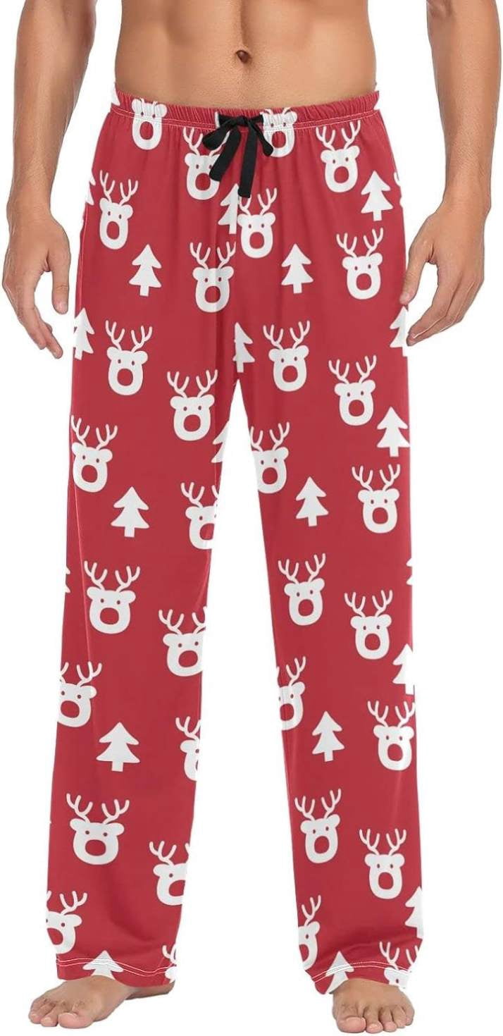 GZHJMY Christmas Tree Pajama Pants for Men, Lounge Pants Lightweight ...