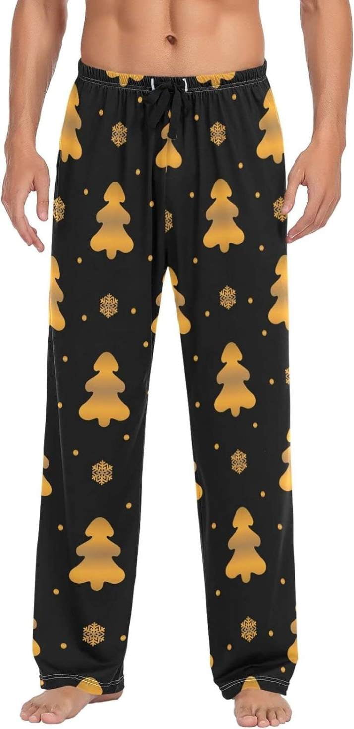 GZHJMY Christmas Tree Pajama Pants for Men, Lounge Pants Lightweight ...