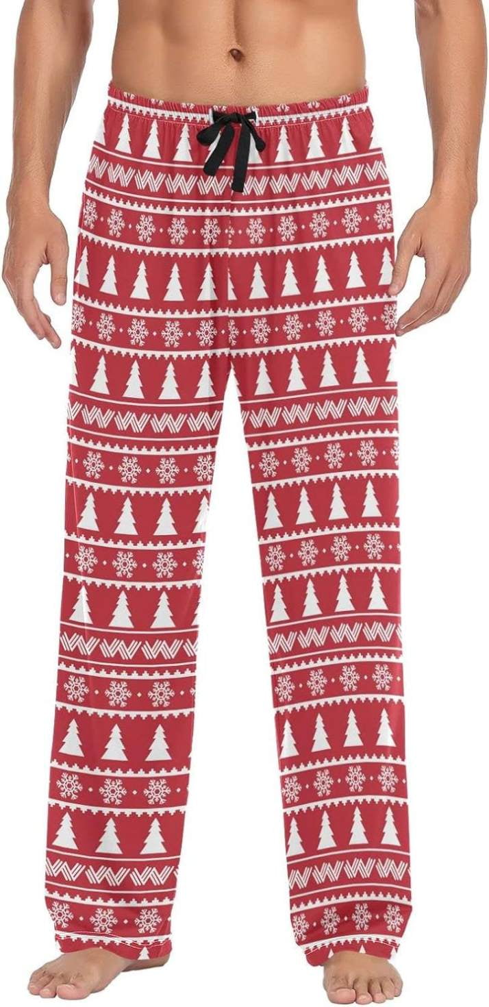 GZHJMY Christmas Tree Pajama Pants for Men, Lounge Pants Lightweight ...