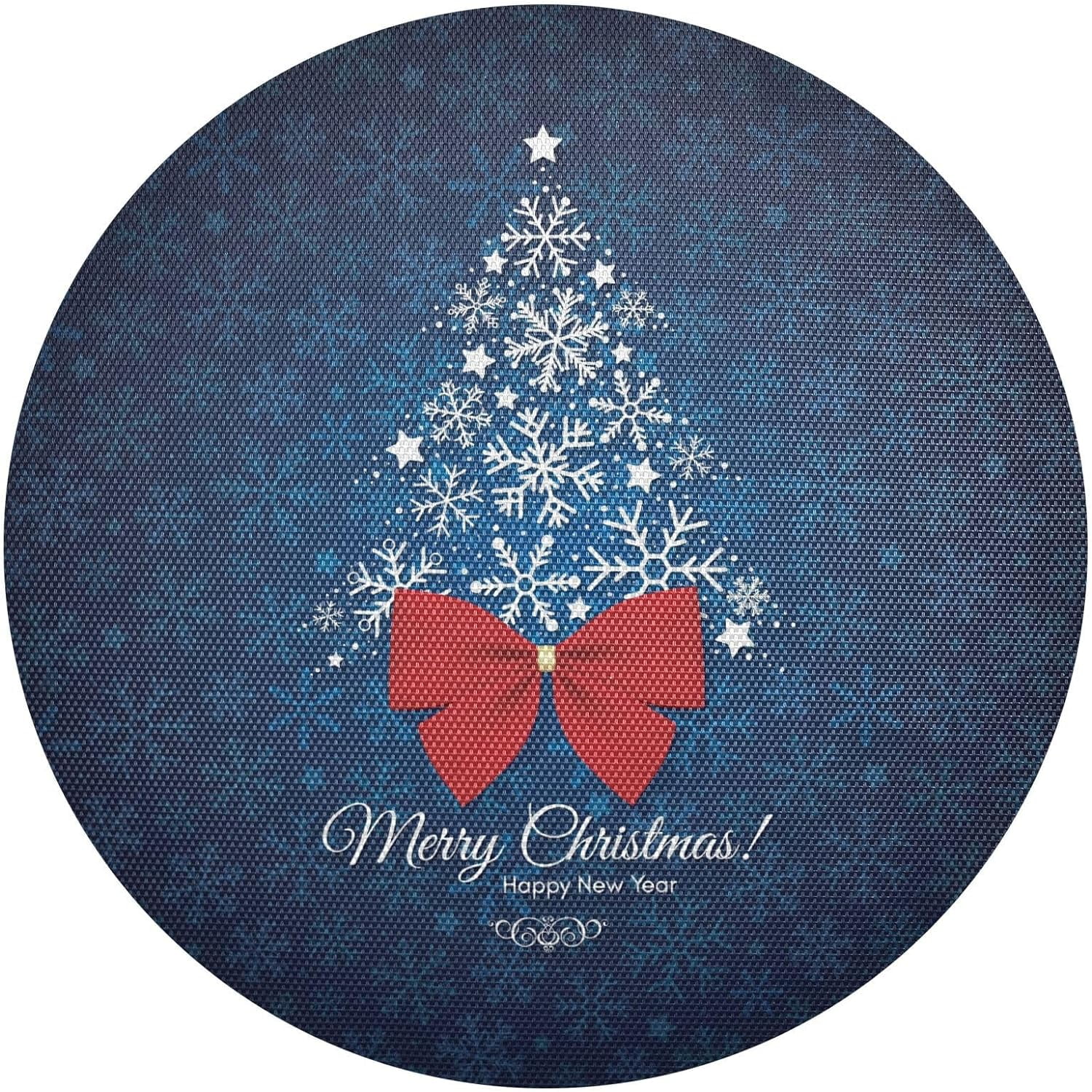 GZHJMY Christmas Tree Placemats Set of 6 Non-Slip Heat Resistant Dining ...