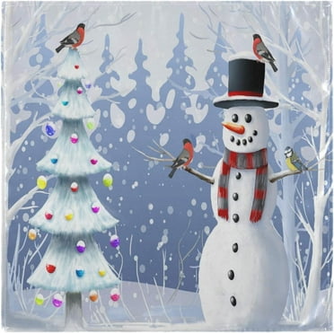 GZHJMY Cloth Napkin Rooster Hen Farm Bird Chicken Kitchen Dining Table ...