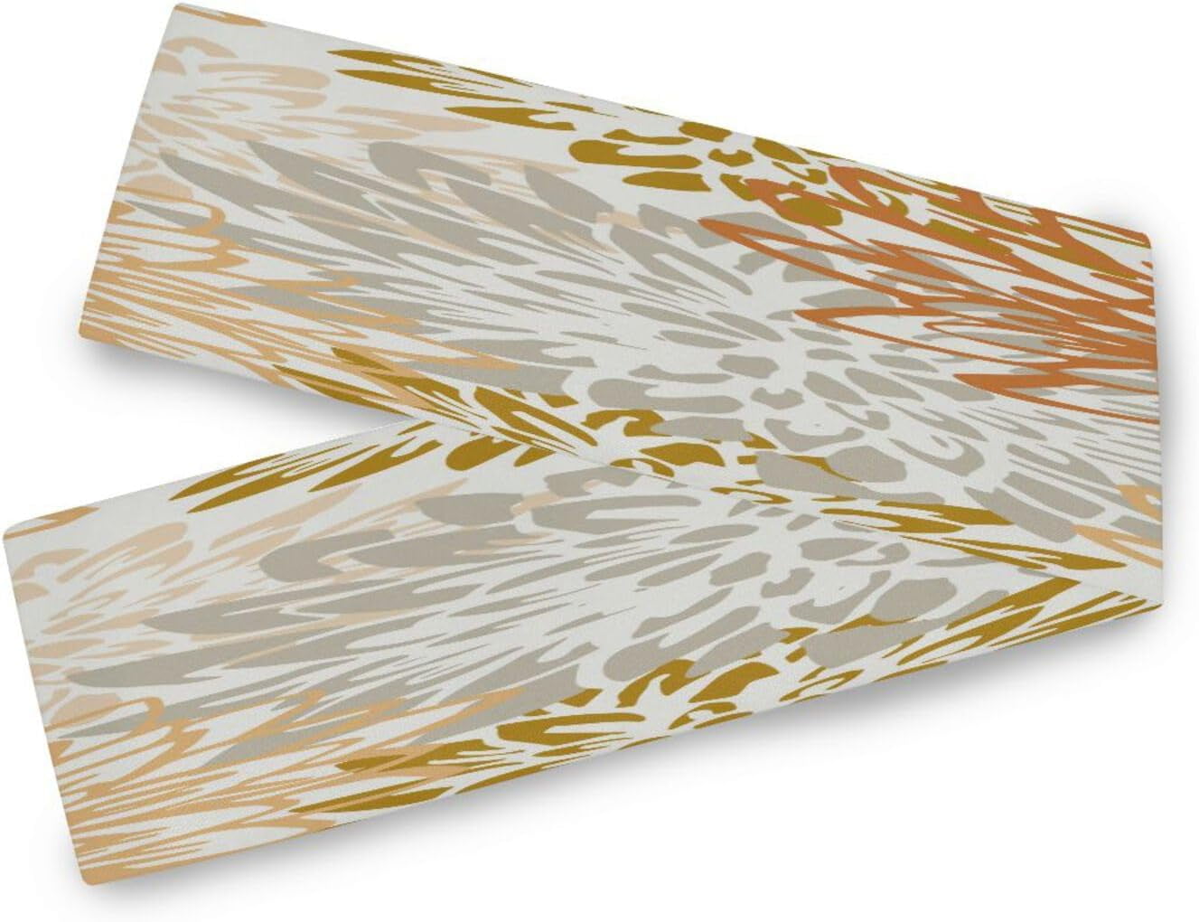 GZHJMY Chrysanthemum Pattern Table Runner Machine Washable Polyester ...