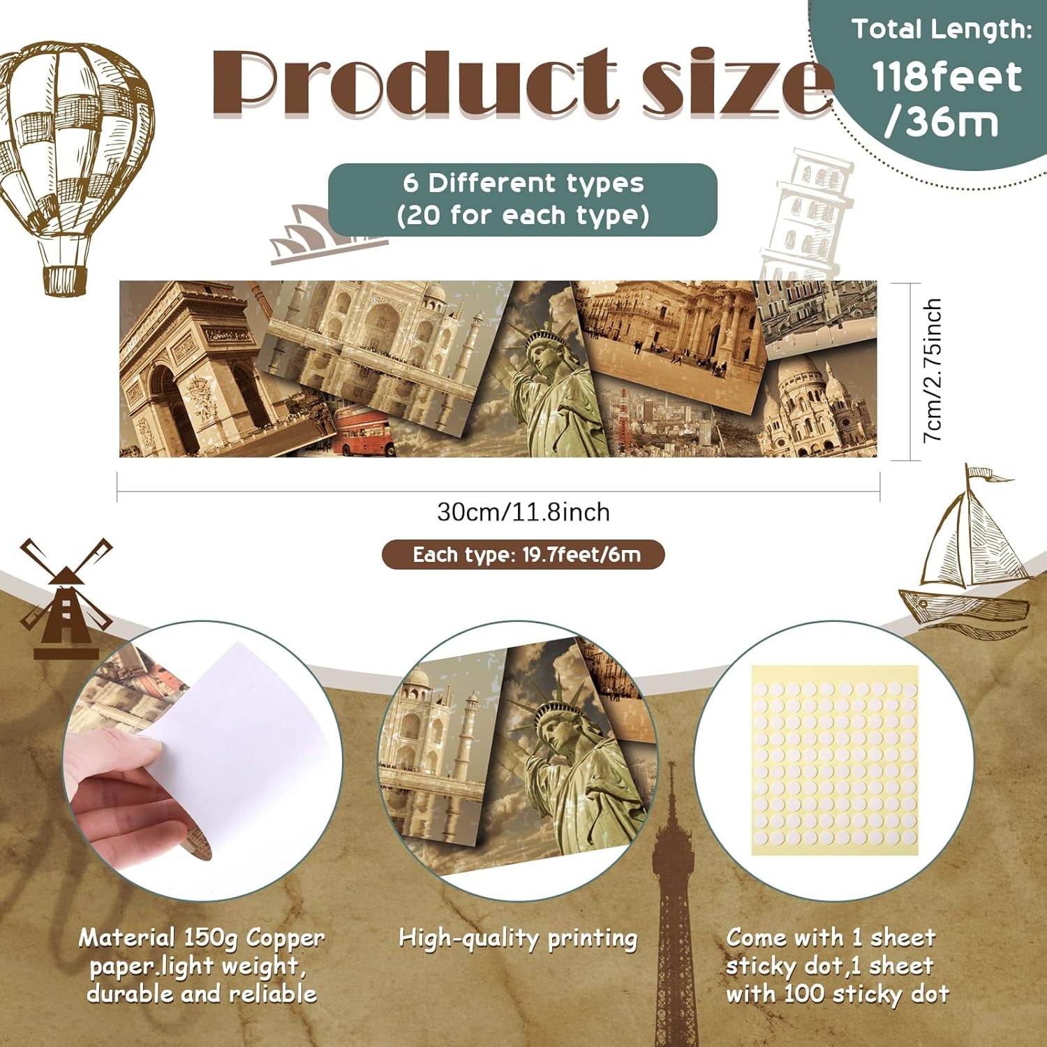 GZHJMY Classroom Borders for Bulletin Board Decoration, 118 ft World Map Scalloped Trim Colorful ...