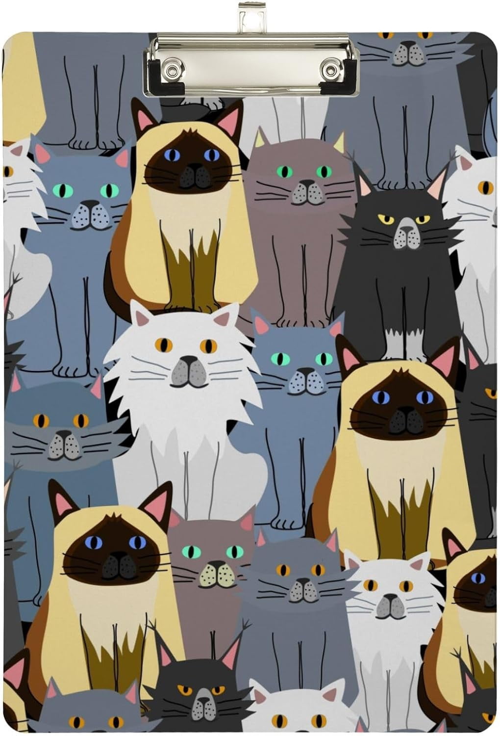 GZHJMY Clipboard for Classrooms Office Cats of Breeds Plastic Clipboard ...