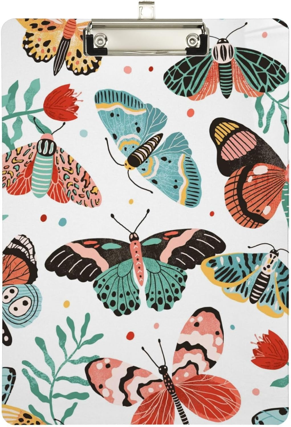 GZHJMY Clipboard for Classrooms Office Flying Butterflies Plastic ...