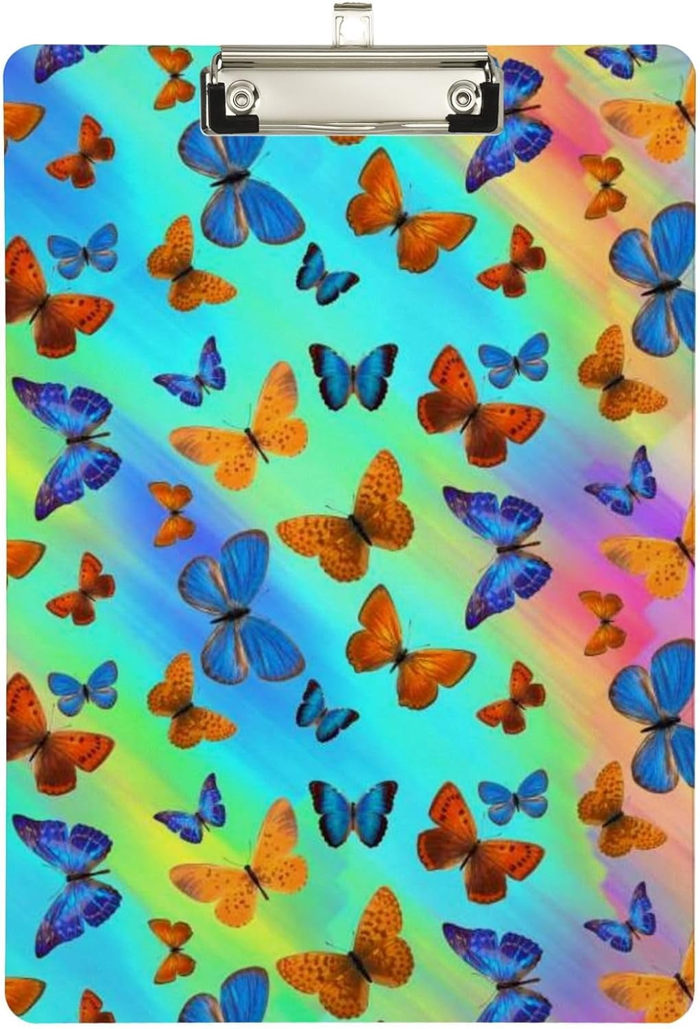 GZHJMY Clipboard for Classrooms Office Rainbow Butterfly Plastic ...