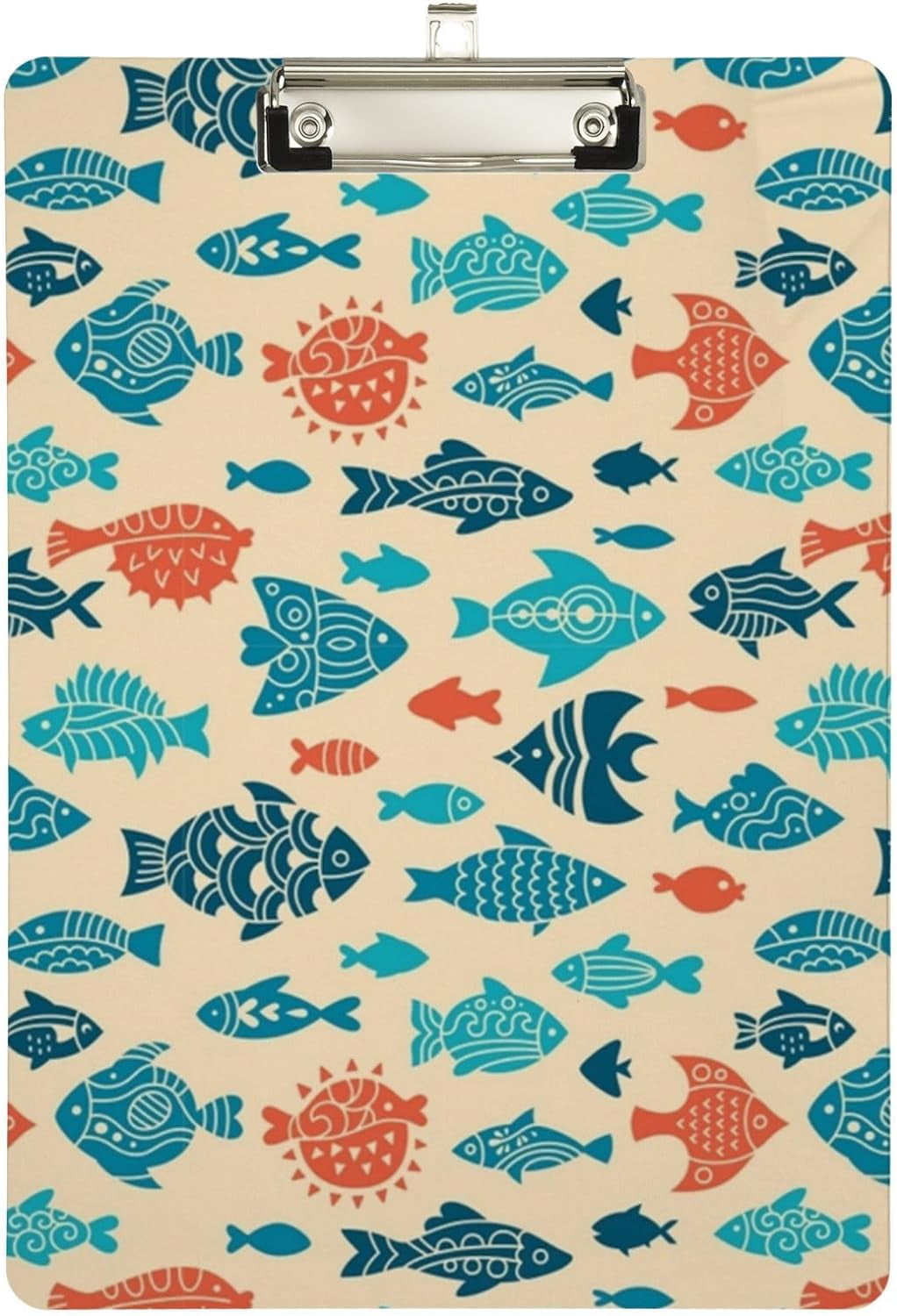 GZHJMY Clipboard for Classrooms Office Vintage Fish Clipboard Plastic ...