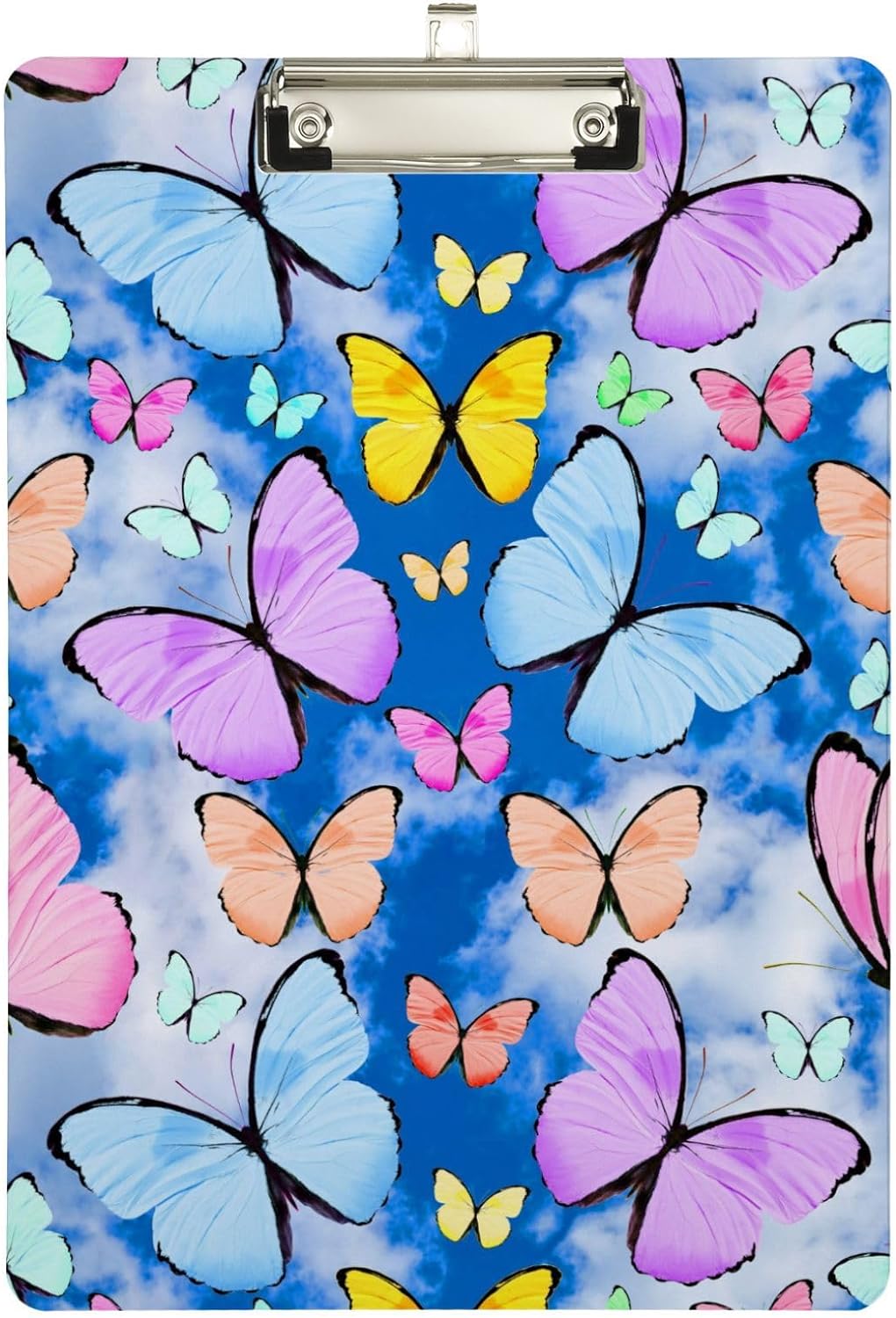 GZHJMY Clipboard for Classrooms Office Watercolor Butterflies Plastic ...