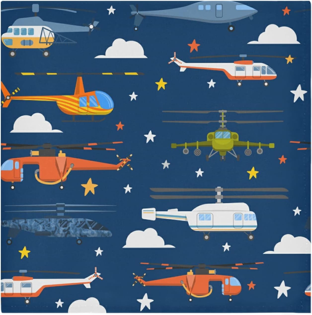 GZHJMY Cloth Napkin Helicopter Star War Plane Kitchen Dining Table ...