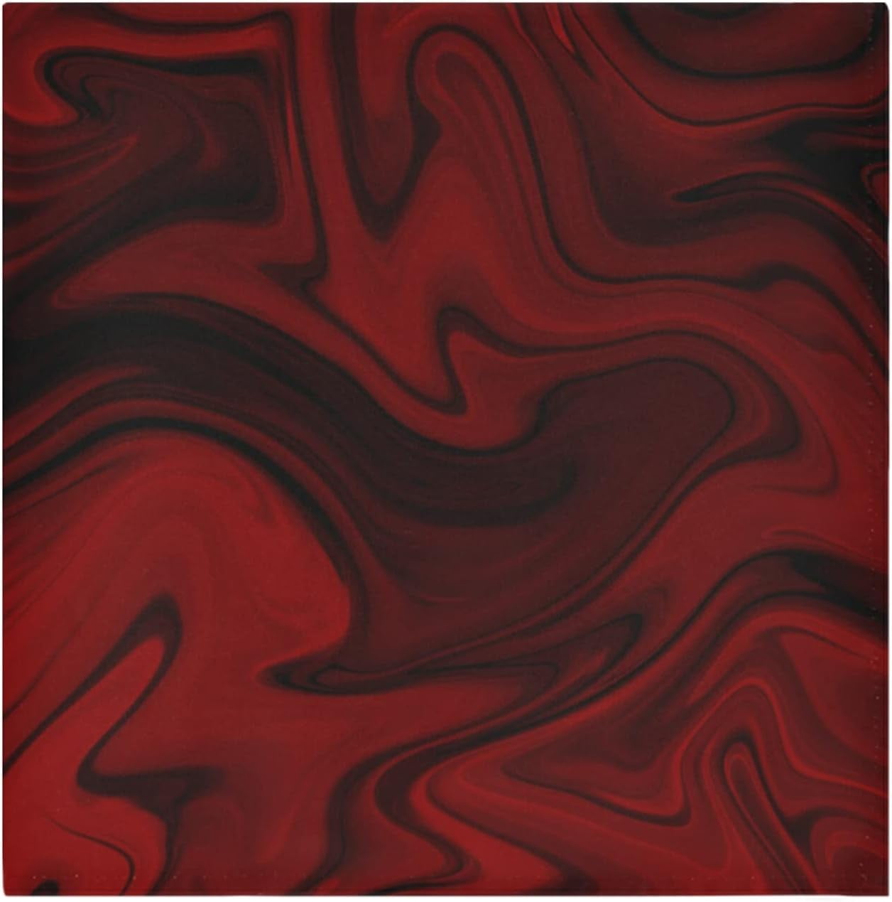 GZHJMY Cloth Napkin Magic Red Black Marble Natural Kitchen Dining Table ...