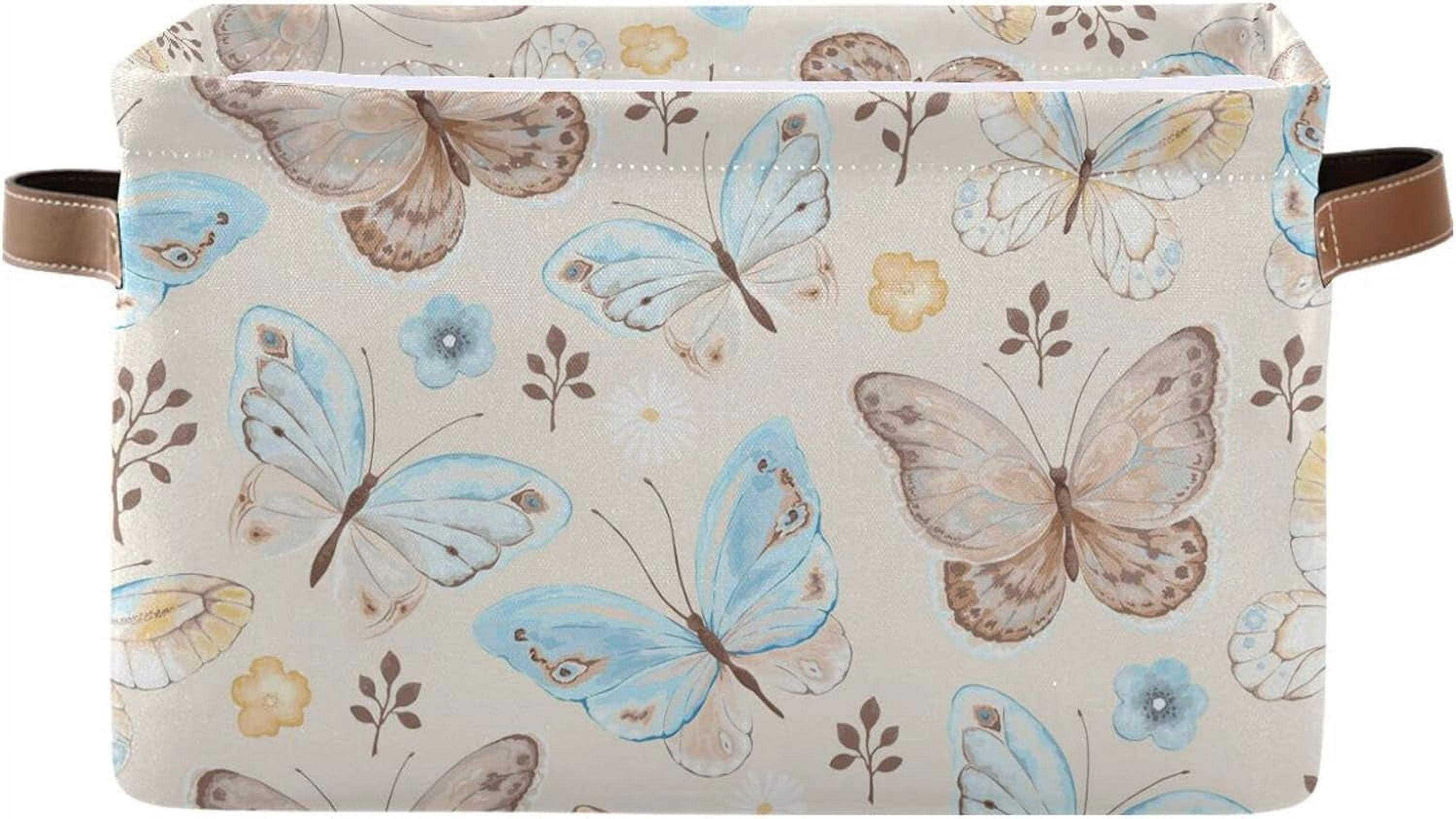 GZHJMY Collapsible Storage Basket Butterfly Rectangular Storage Bins ...