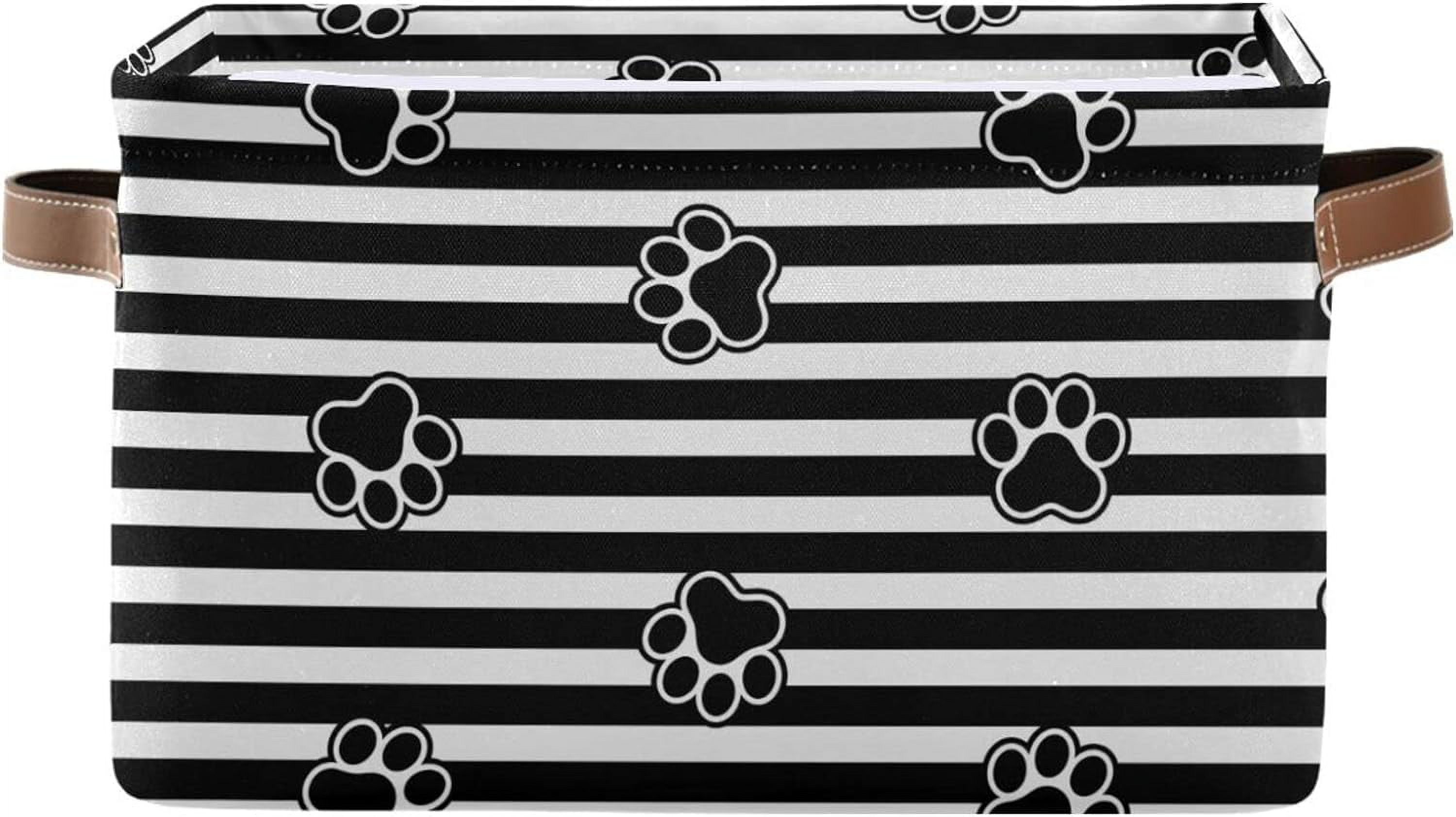 GZHJMY Collapsible Storage Basket Footprint Rectangular Storage Bins ...