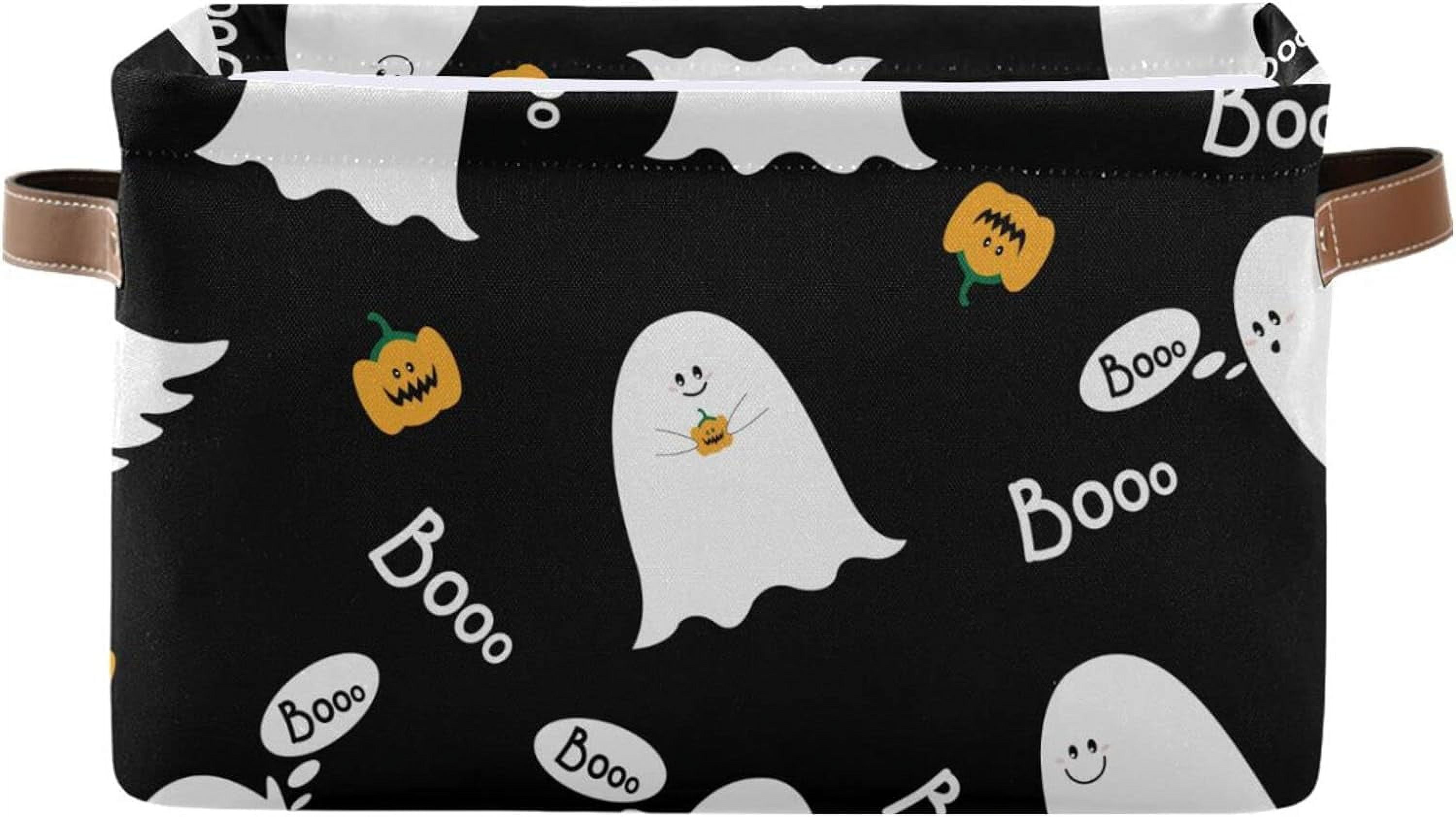 GZHJMY Collapsible Storage Basket Halloween Ghost (2) Rectangular ...