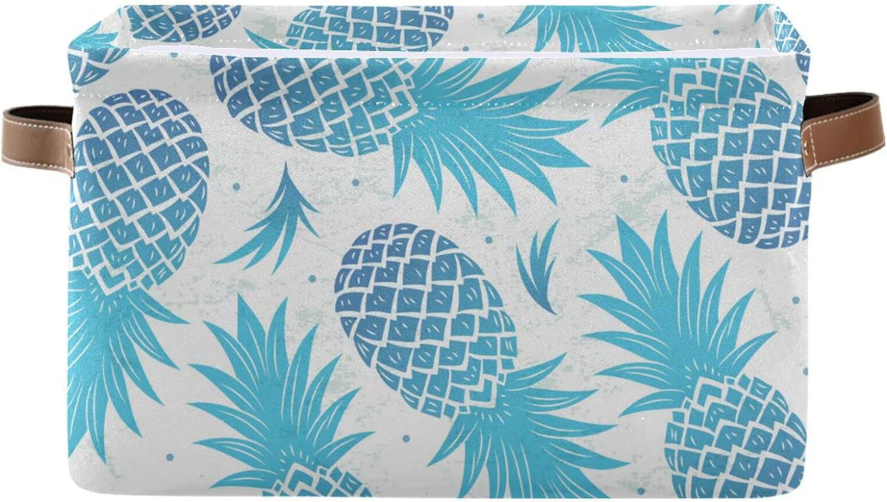 GZHJMY Collapsible Storage Basket Pineapple in X-ray Rectangular ...
