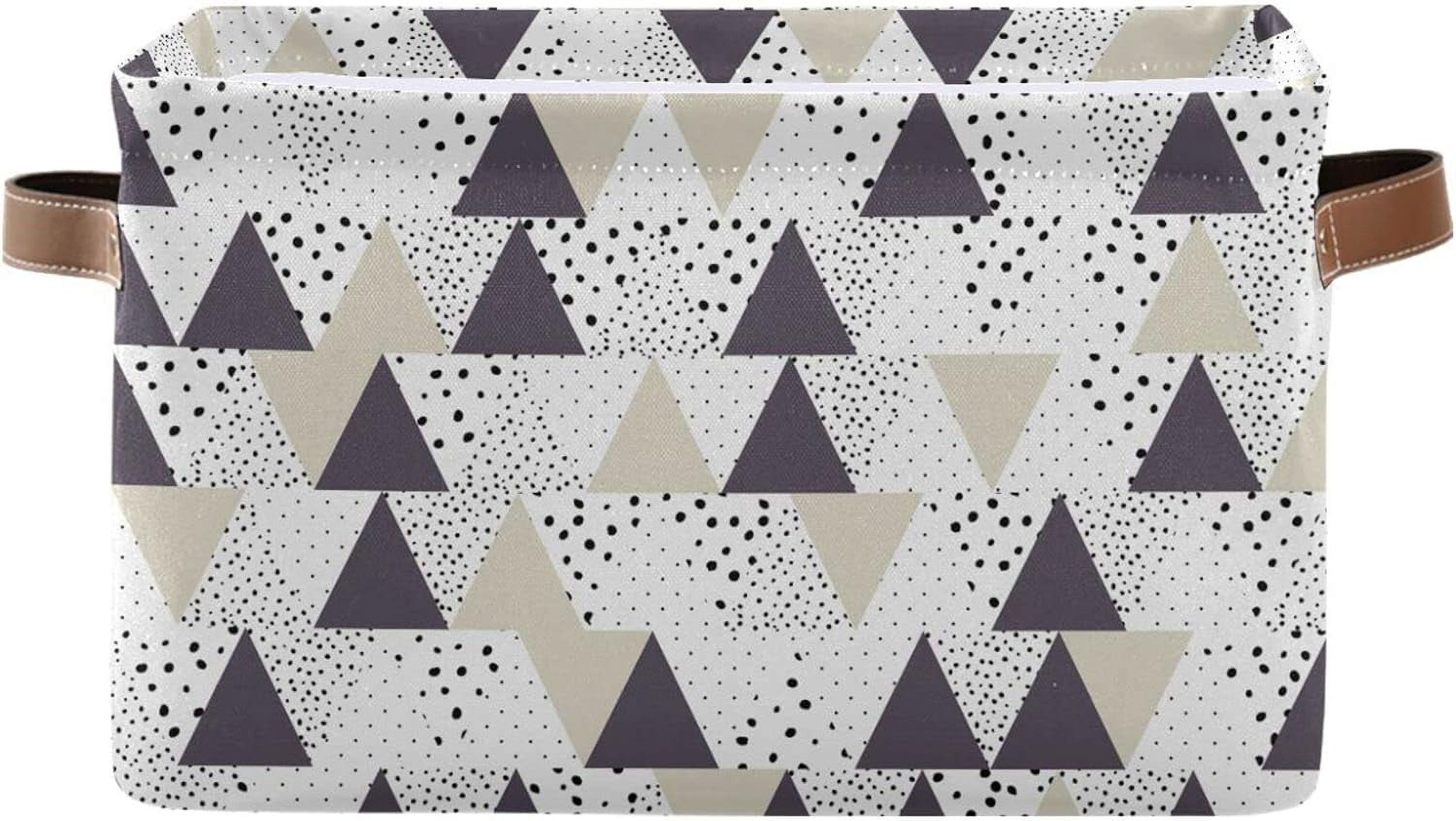 GZHJMY Collapsible Storage Basket Purple Triangle Rectangular Storage ...