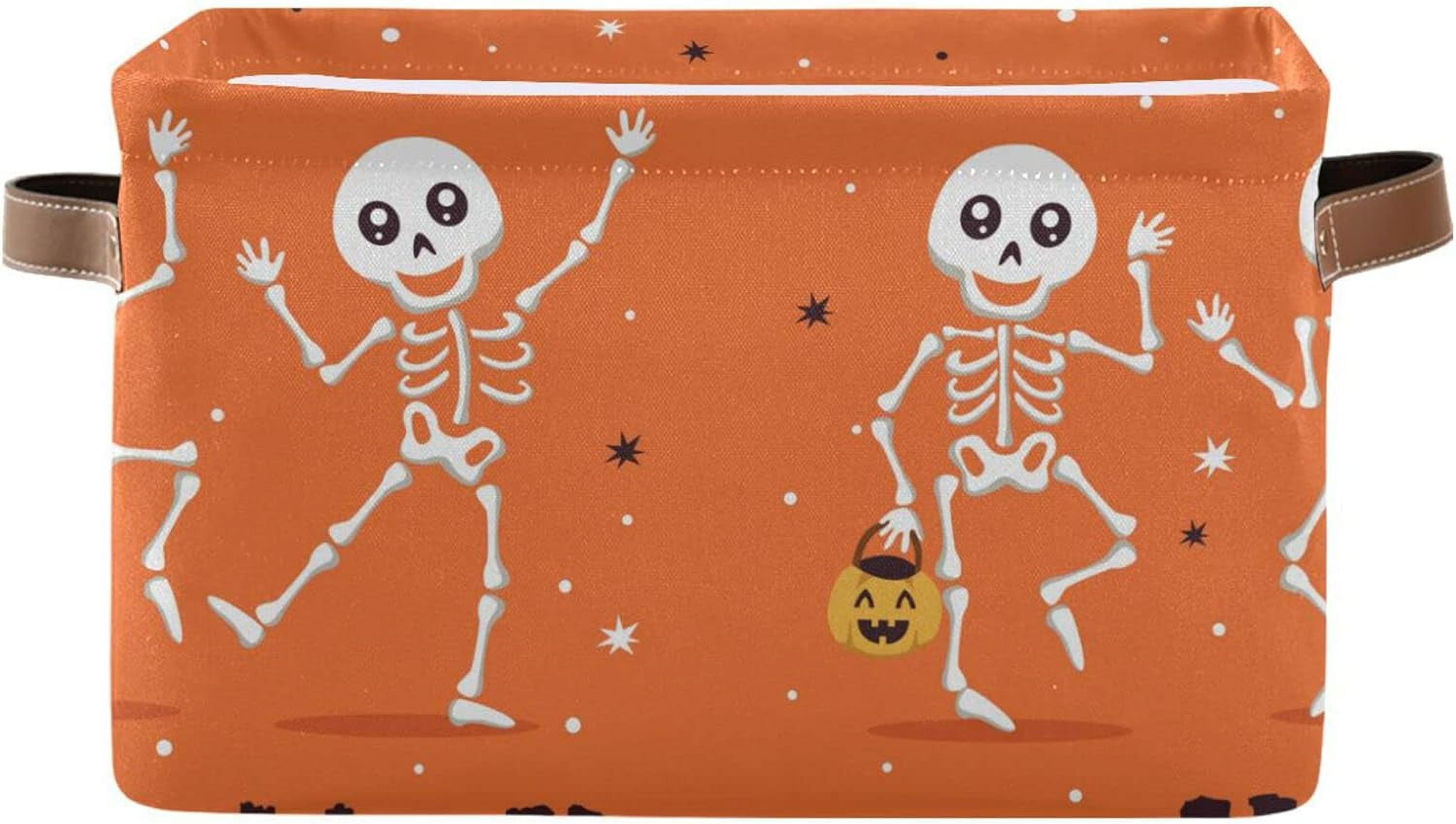 GZHJMY Collapsible Storage Basket Skeleton Dance Rectangular Storage ...