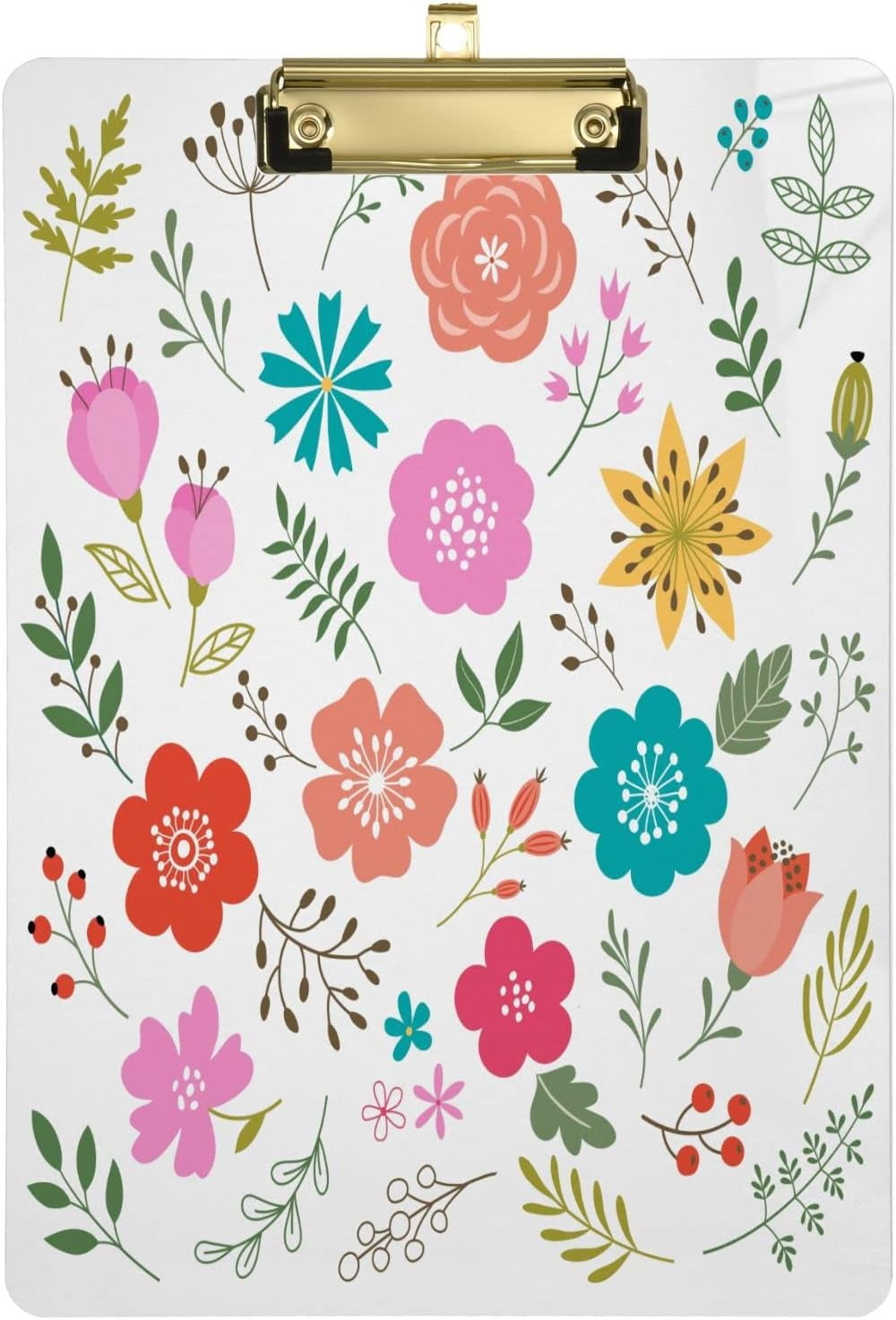 GZHJMY Colorful Cartoon Flowers Clipboard,Standard A4 Letter Size ...