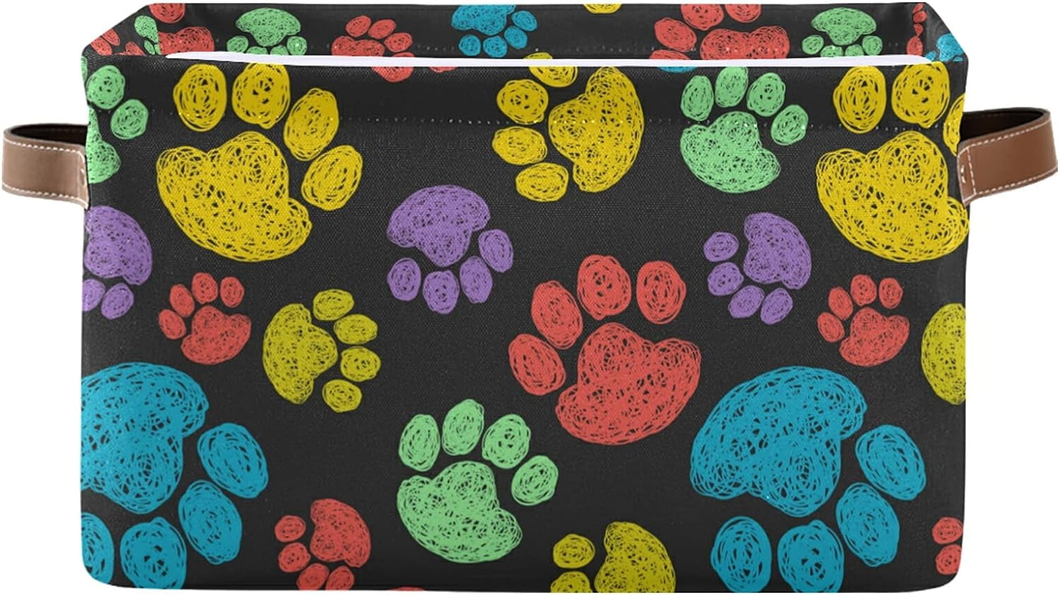 GZHJMY Colorful Cat Paw Storage Bins Collapsible with Handle, 2PCS ...