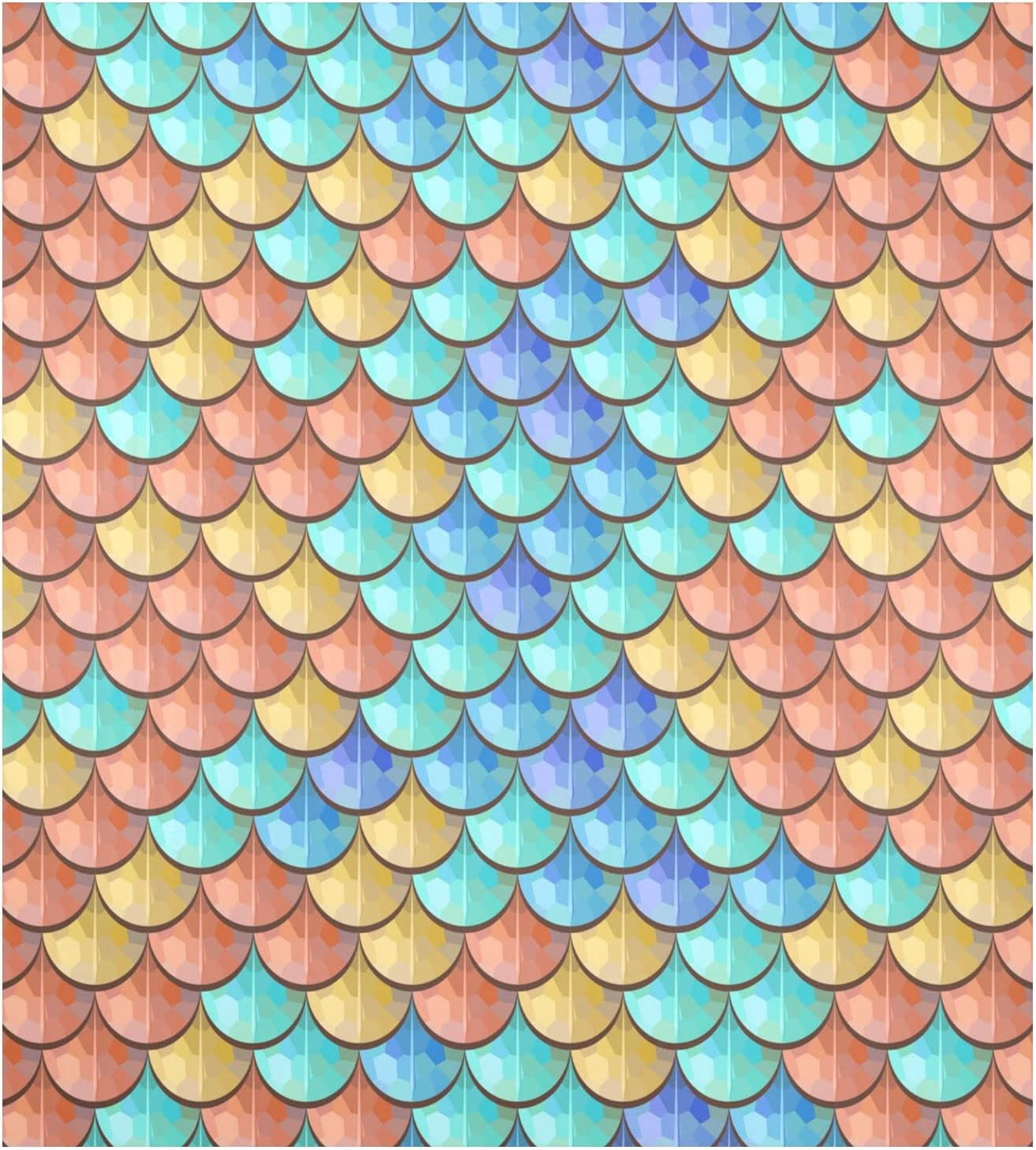 GZHJMY Colorful Mermaid Scales Dishwasher Magnet Sticker, Refrigerator ...