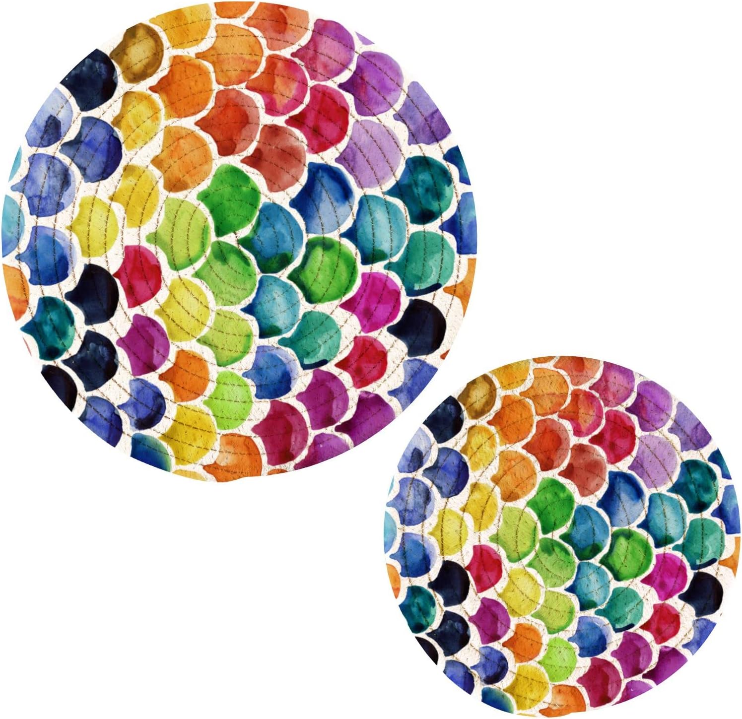 GZHJMY Colorful Mermaid Scales Fish Scale Skin Pattern Watercolor ...