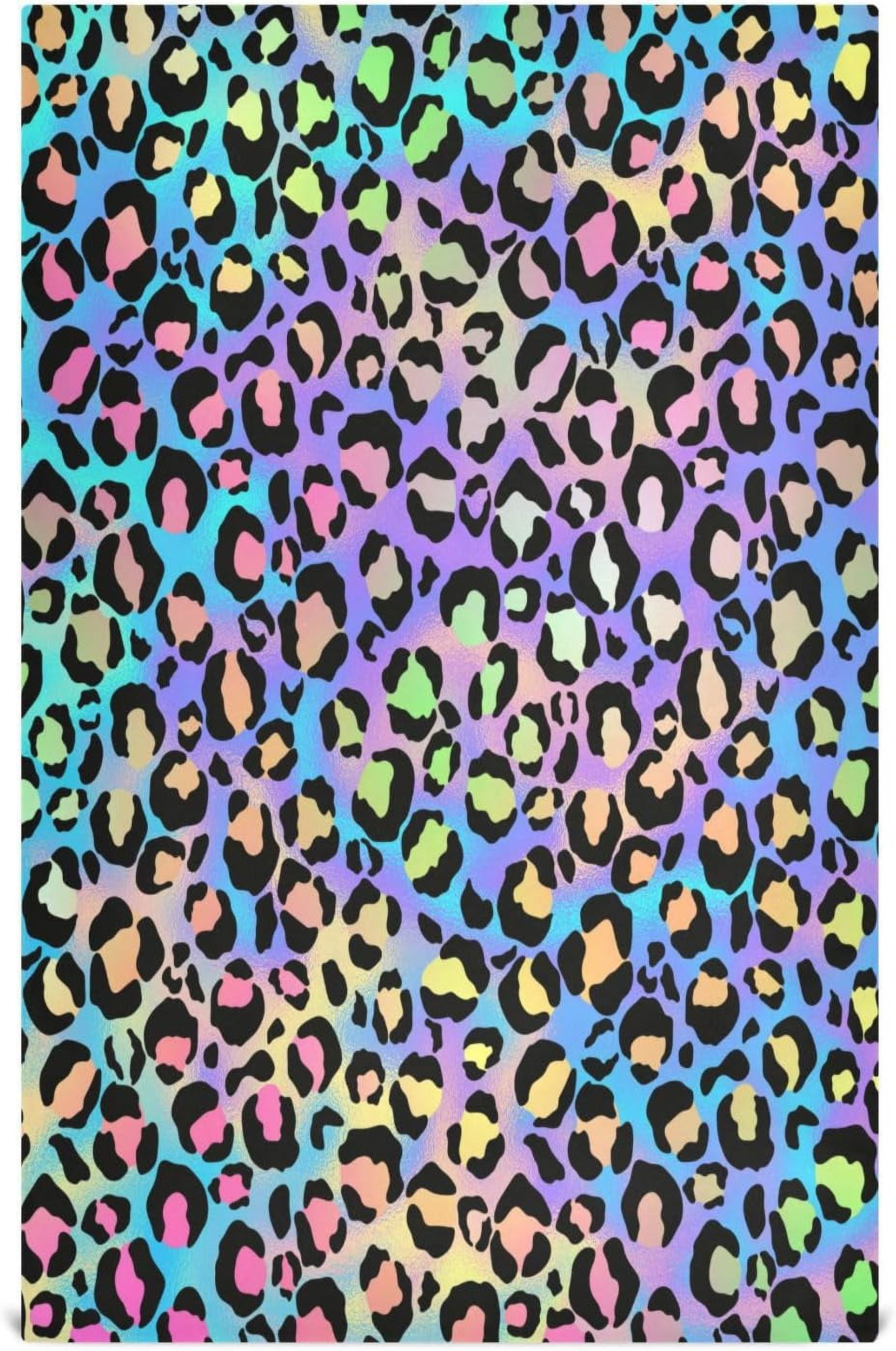 GZHJMY Coloured Leopard Print Kitchen Dish Towels 1 Piece,Absorbent ...