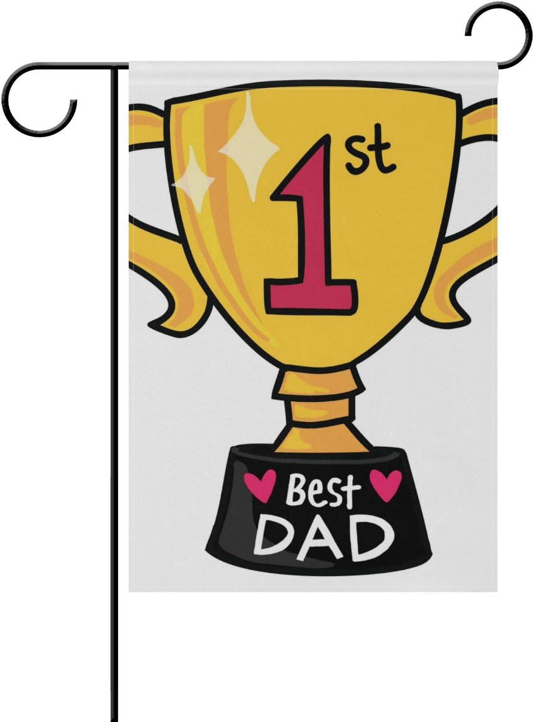 GZHJMY Cooper Girl Best Dad Happy Father's Day Garden Flag Yard Banner ...