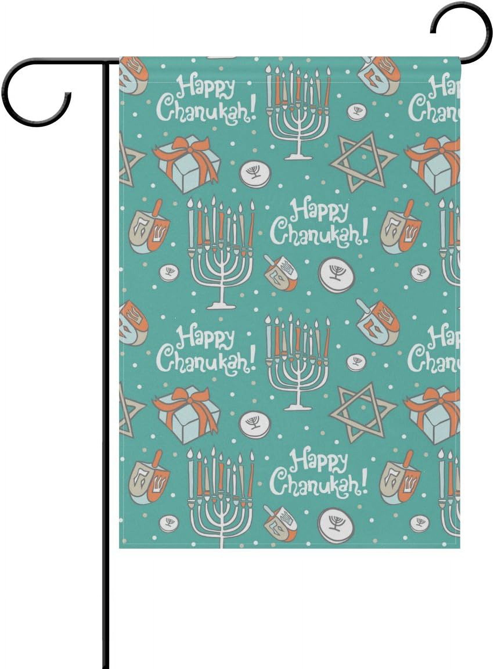 GZHJMY Cooper Girl Cartoon Hanuka Seamless Background Garden Flag Yard ...