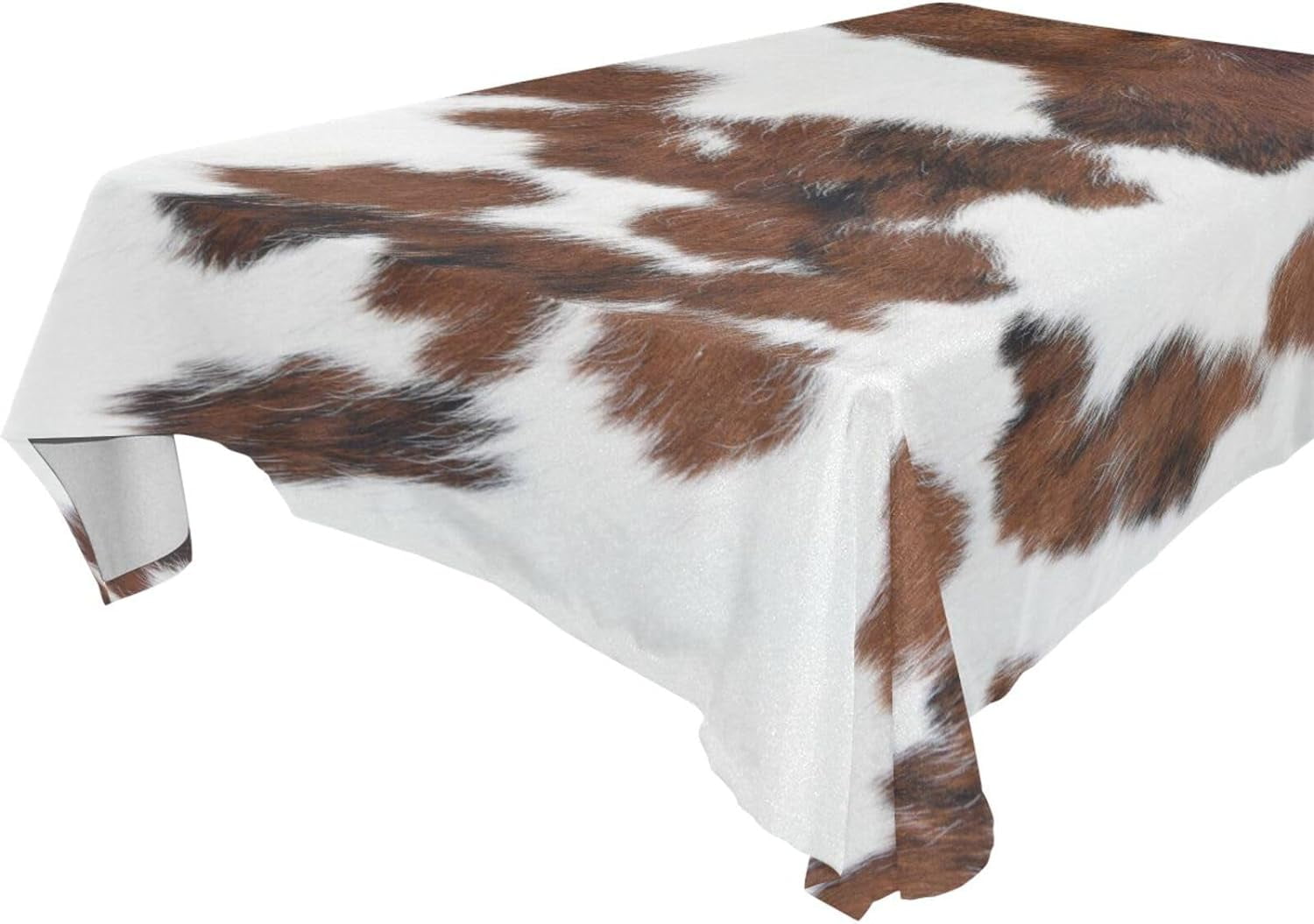 GZHJMY Cow Tablecloth, Rectangle Waterproof Washable Polyester Table ...