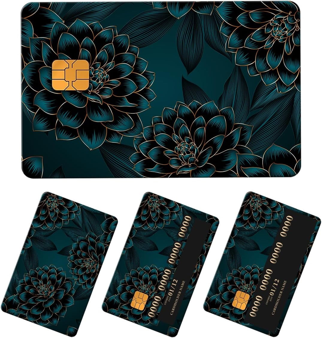 GZHJMY Credit Card Skin, Cute Debit Card Skin Sticker, 4Pcs Stylish ...
